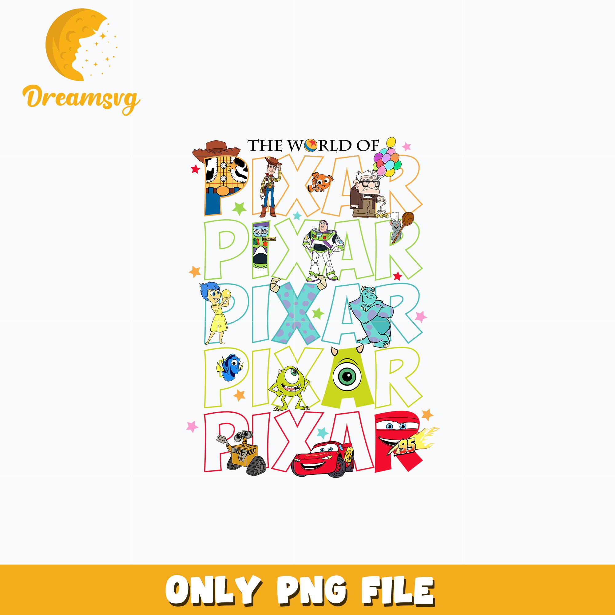 The world of pixar png, disney png, digital download – DreamSVG Store