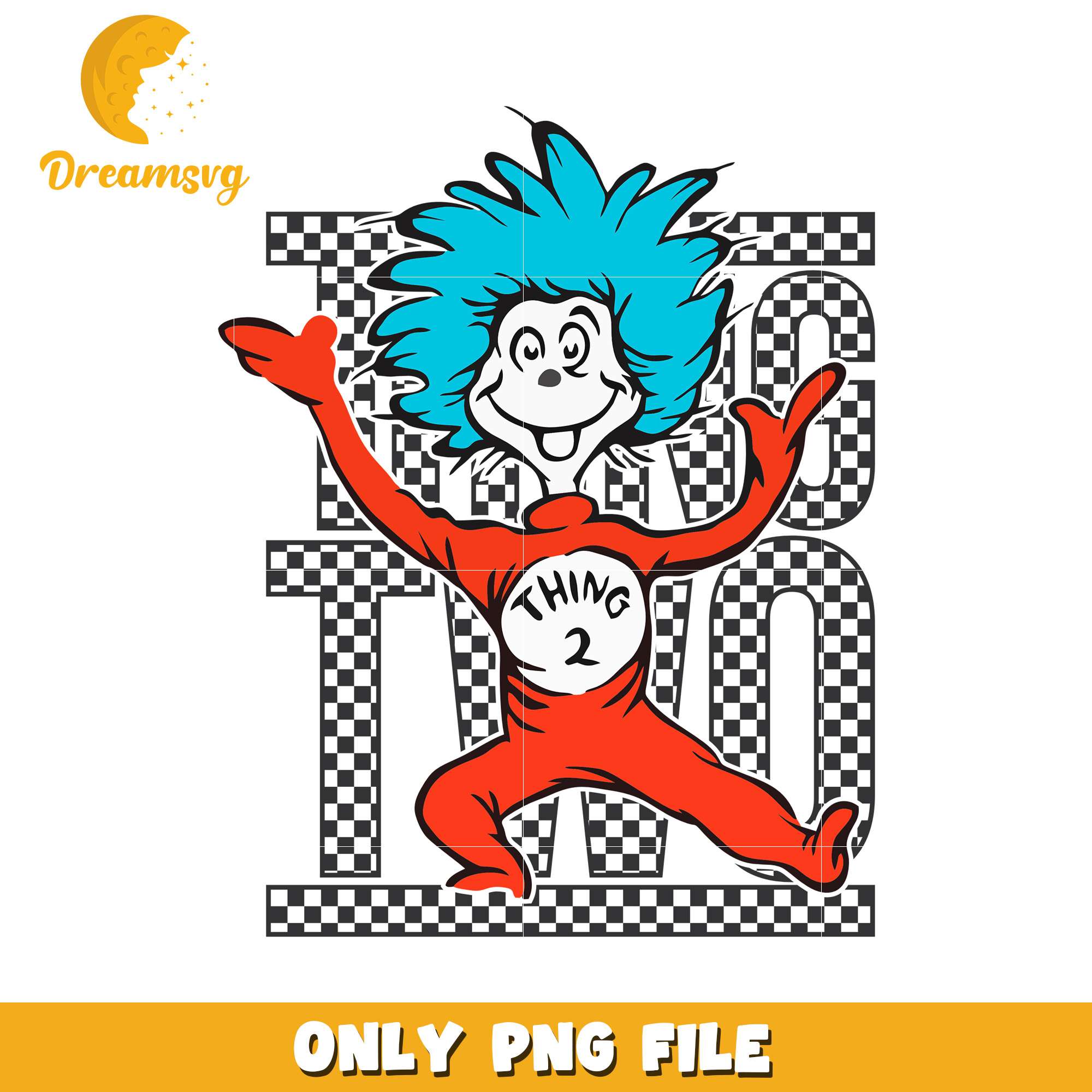 PNG File of Thing 2 Character Fun Graphic Design – DreamSVG Store