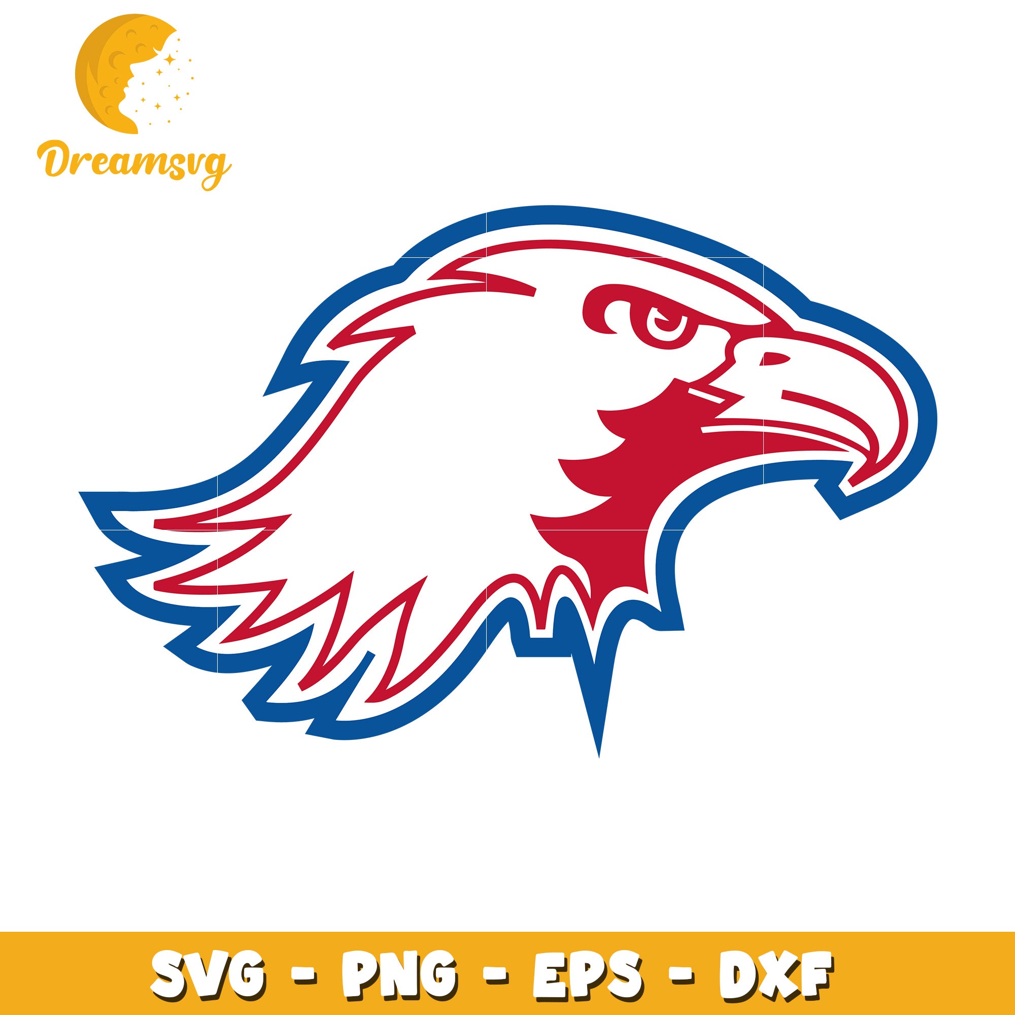 Patriotic Eagle Head SVG Cut File – DreamSVG Store