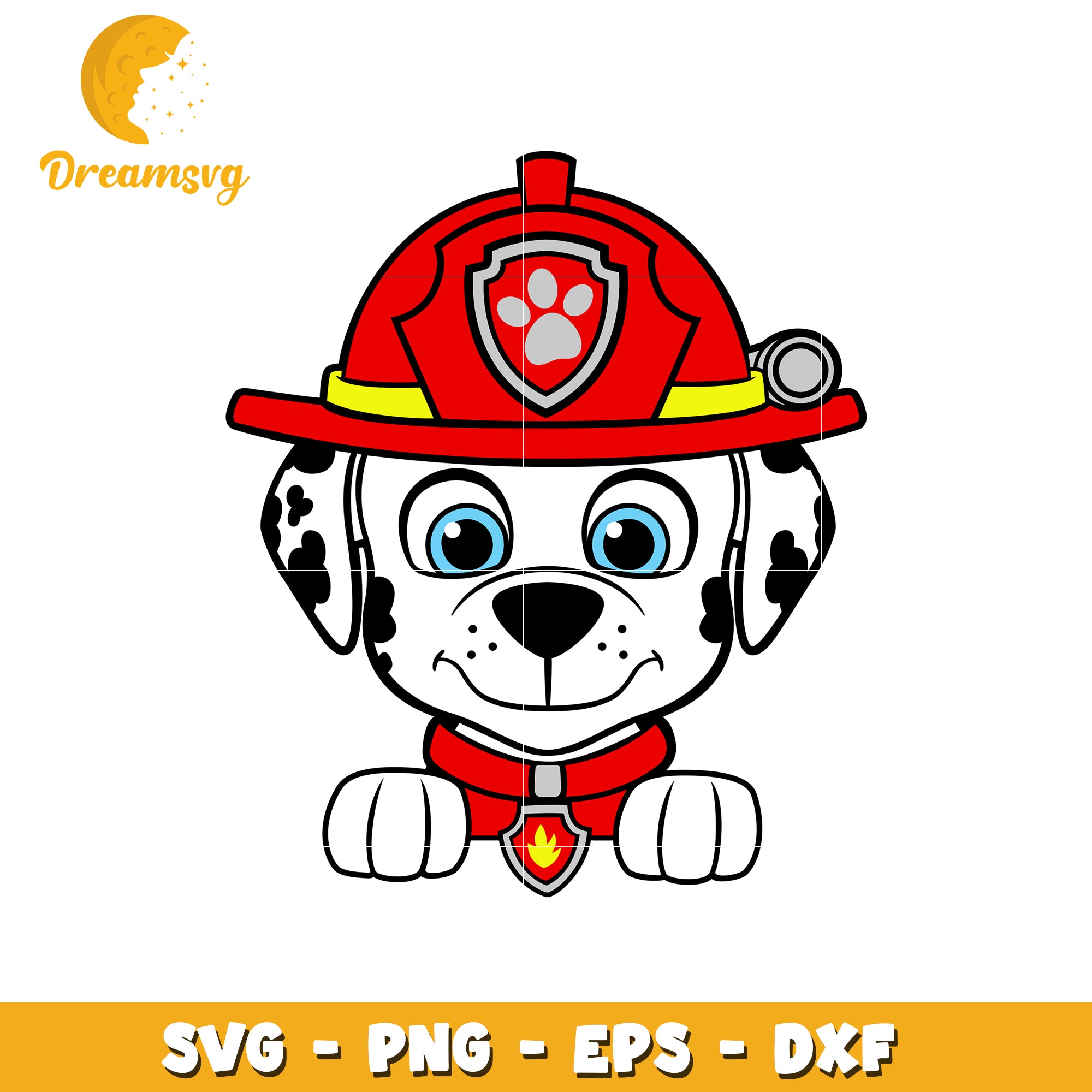 Paw Patrol Firefighter Marshall SVG PNG EPS DXF – DreamSVG Store