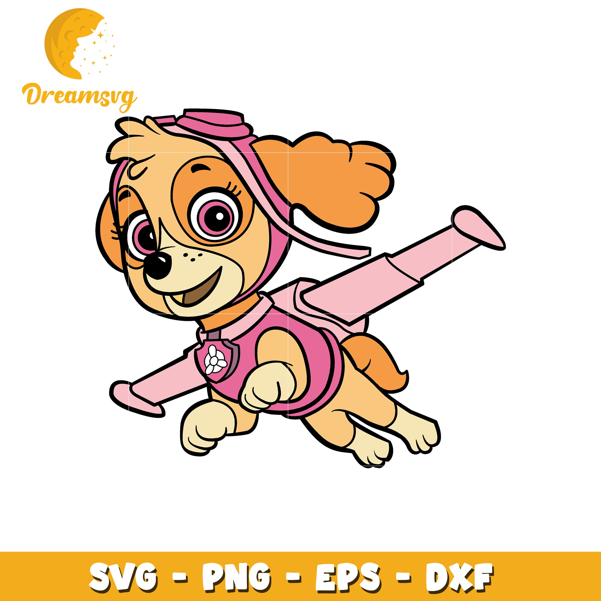 Paw Patrol Skye SVG PNG EPS DXF – DreamSVG Store