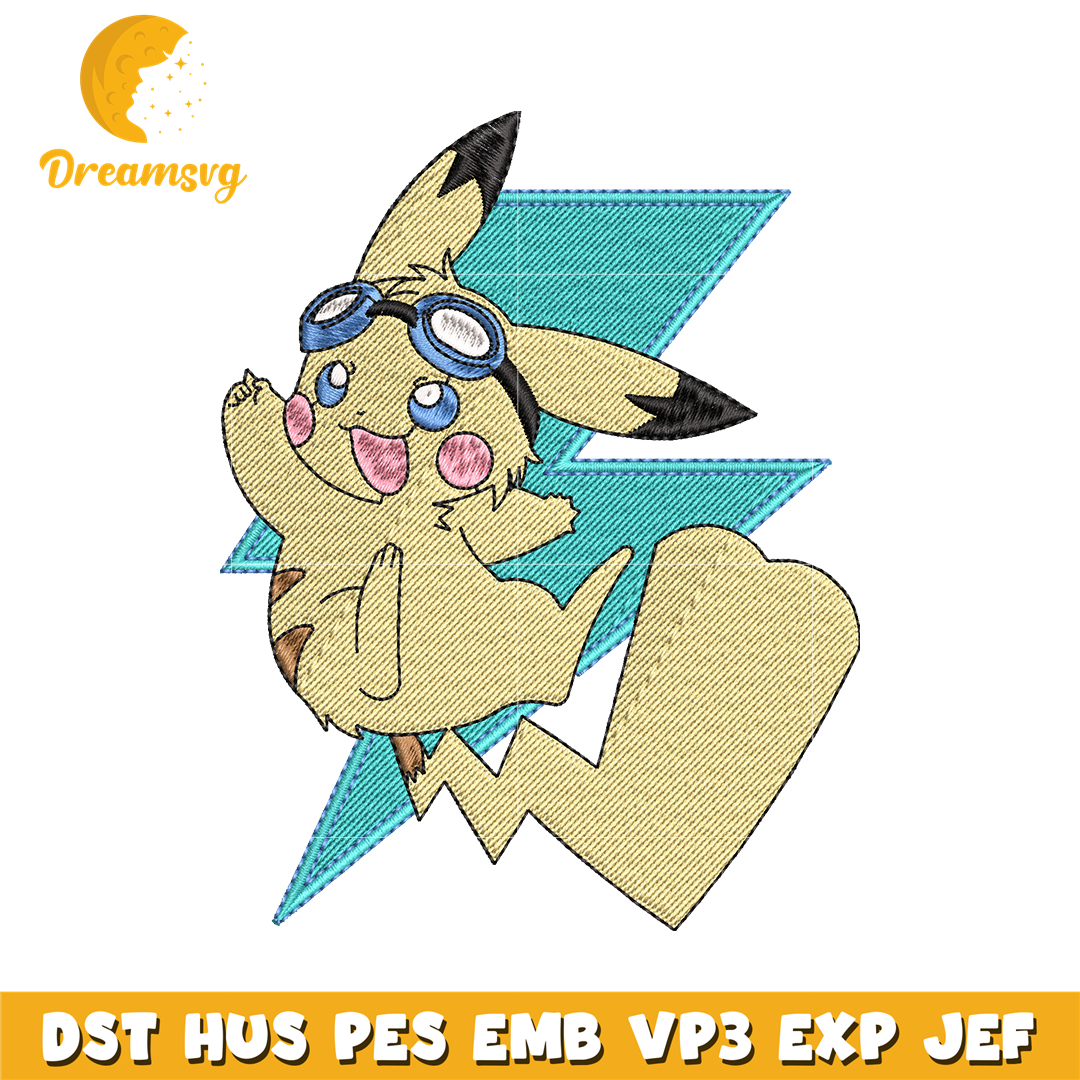 Pikachu anime embroidery design – DreamSVG Store