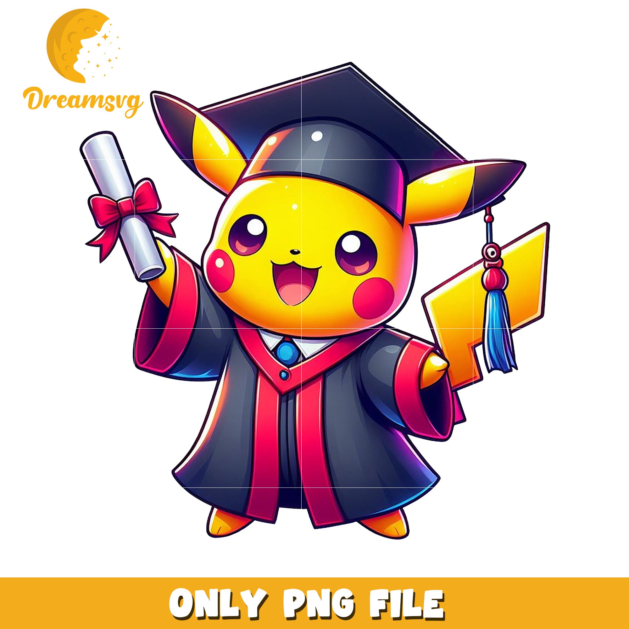 Pikachu graduation png, pokemon movie png, pikachu png – DreamSVG Store
