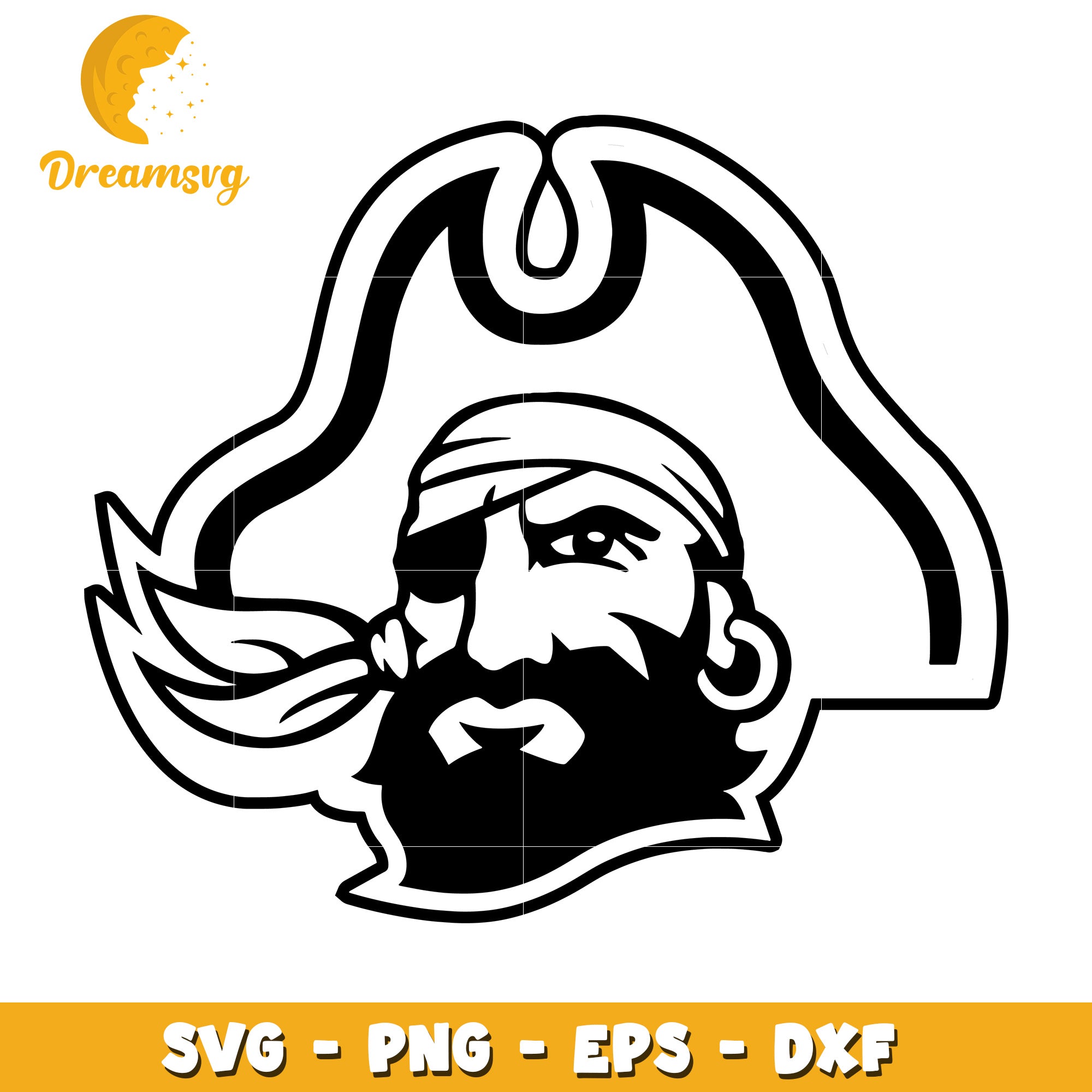 Pirate Captain SVG Graphic for Crafting and Design Projects – DreamSVG ...
