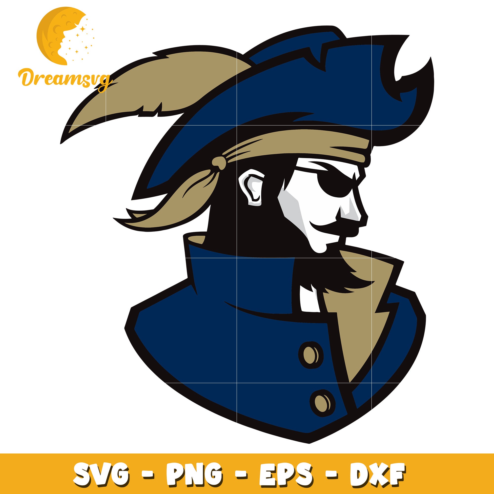 Pirate Mascot SVG PNG EPS DXF Cut File – DreamSVG Store