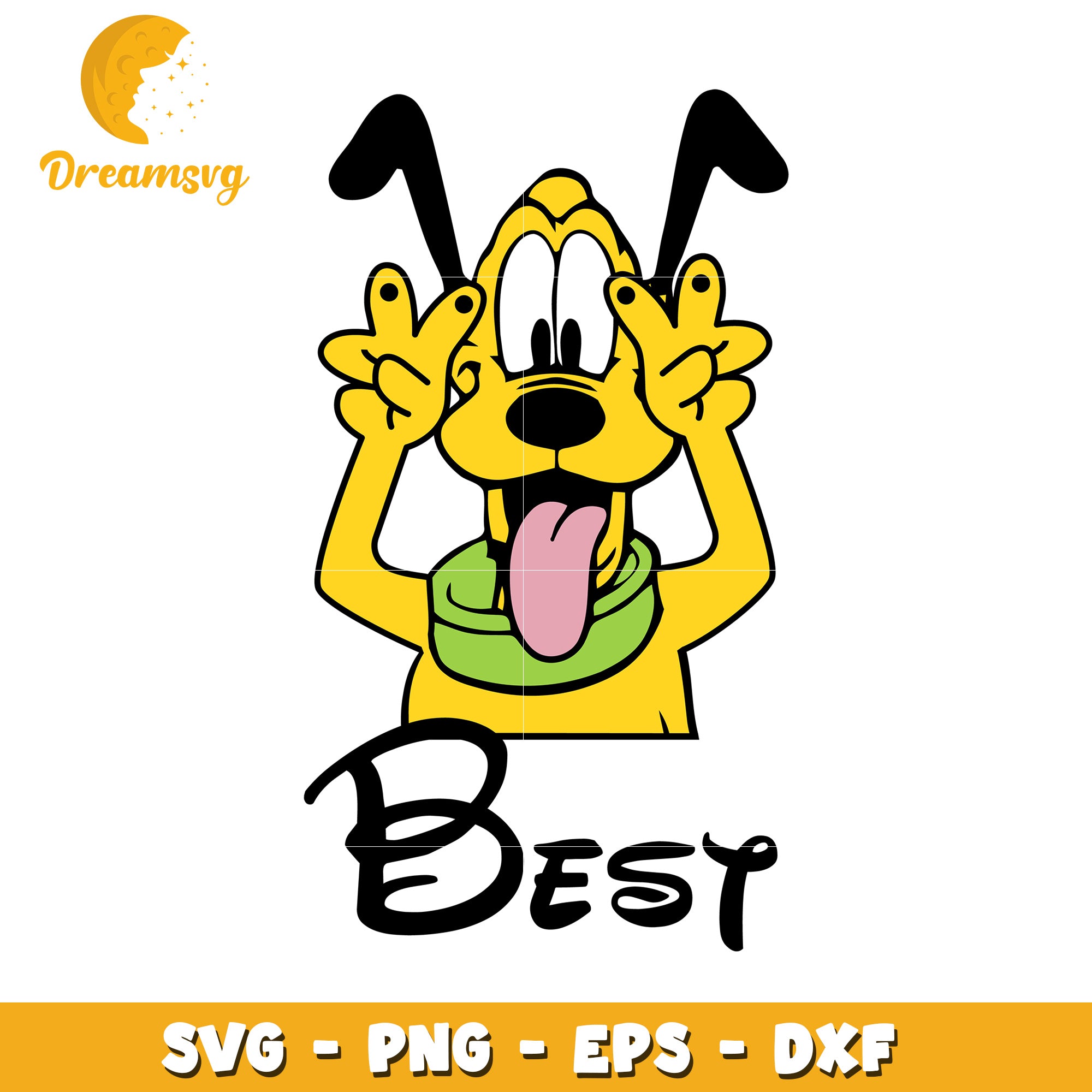 Pluto Best Friend SVG PNG EPS DXF Cut File – DreamSVG Store