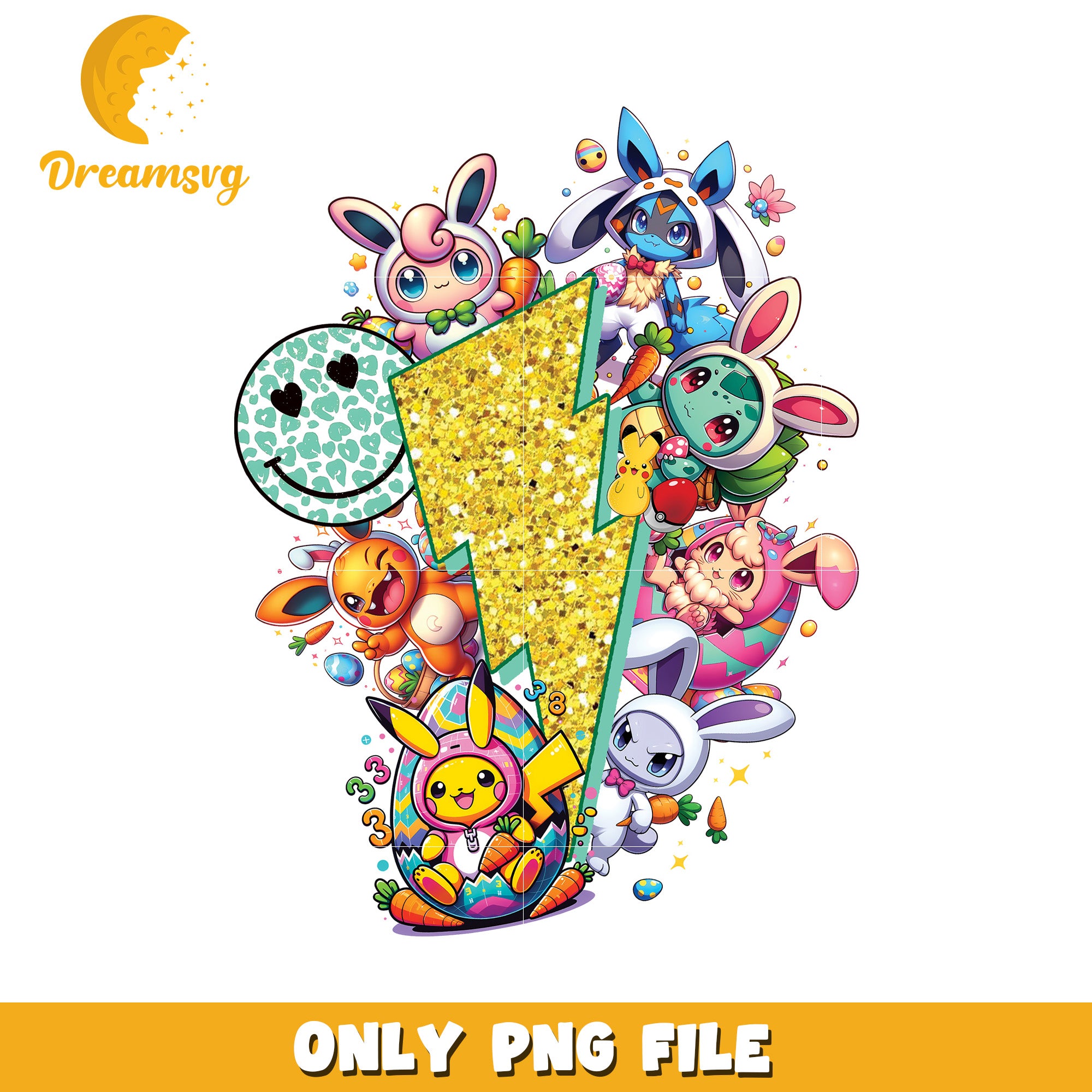 Pokemon Easter PNG Cute Bunny Designs – DreamSVG Store
