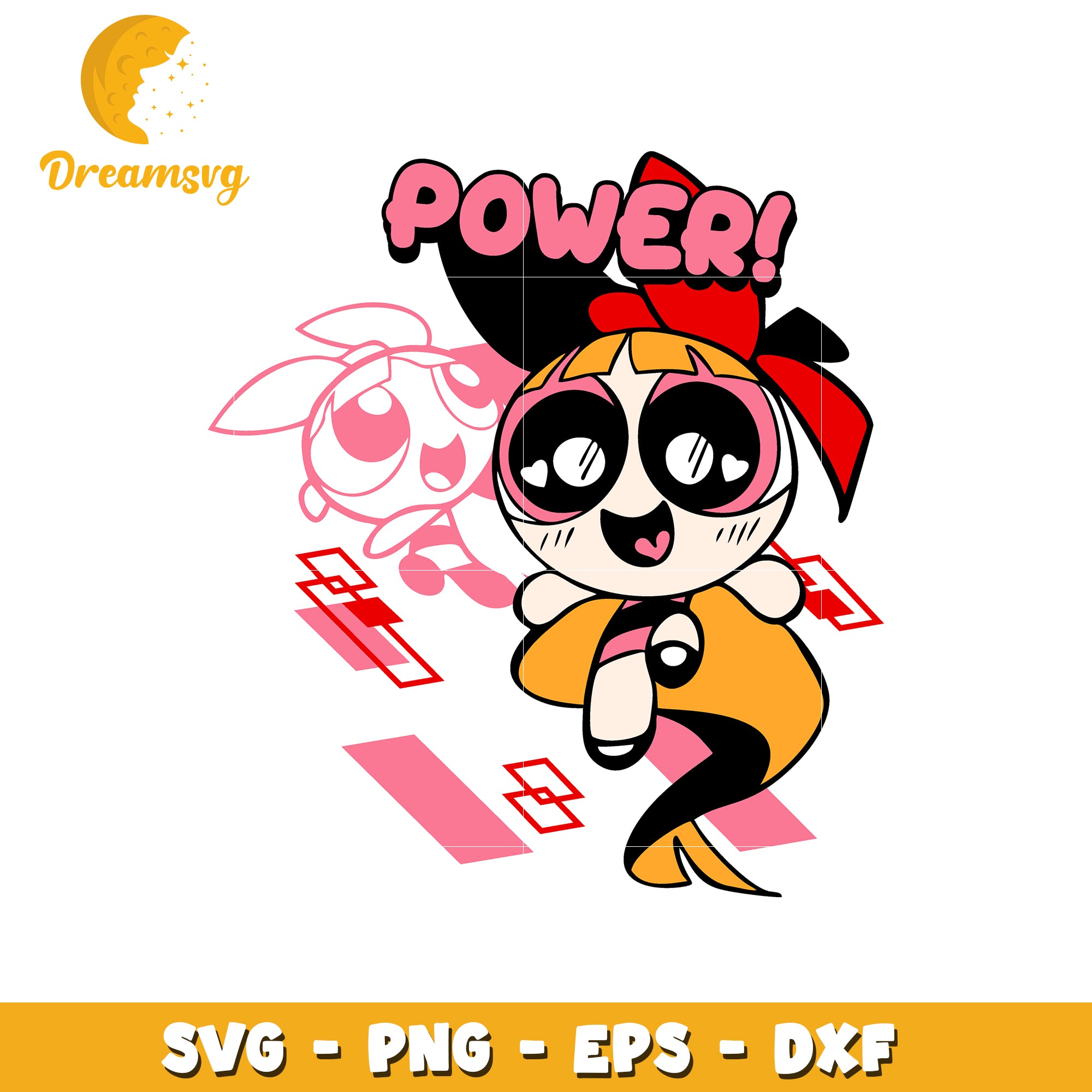 Powerpuff Girl SVG PNG EPS DXF – DreamSVG Store
