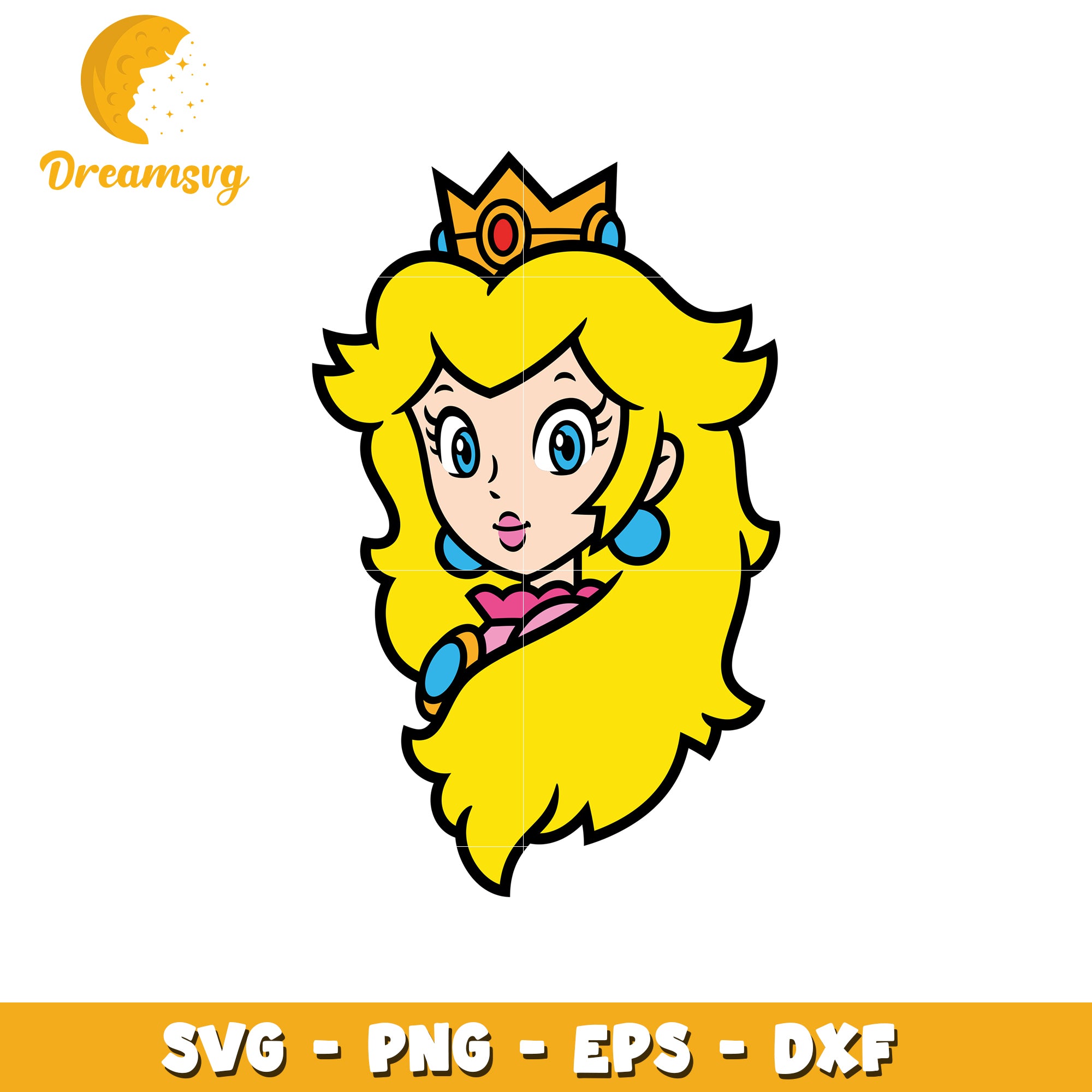 Princess Character SVG Design for Crafting and Printing – DreamSVG Store