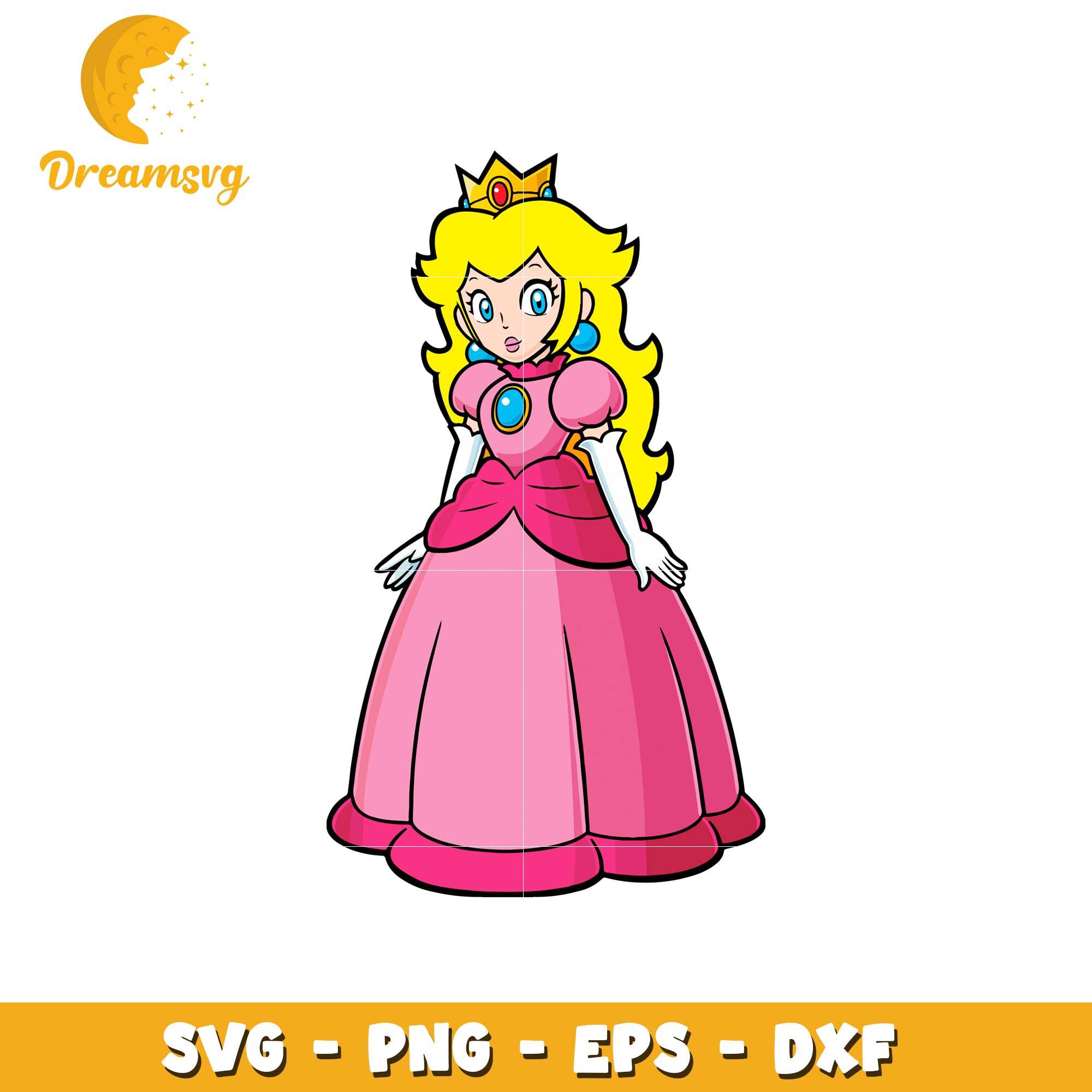 Princess Character SVG Design for Crafts and Projects – DreamSVG Store