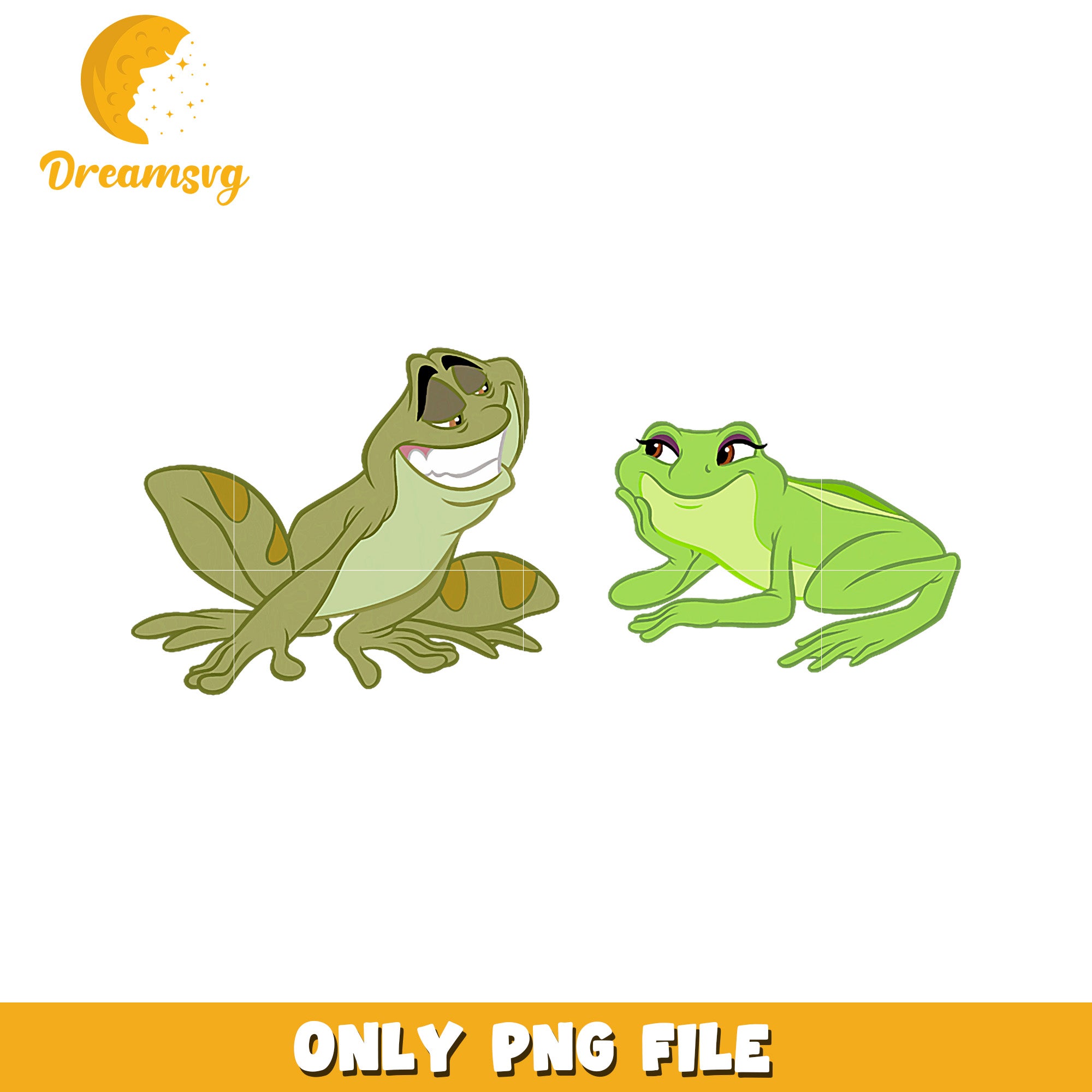 Princess Frog Prince PNG Clipart – DreamSVG Store