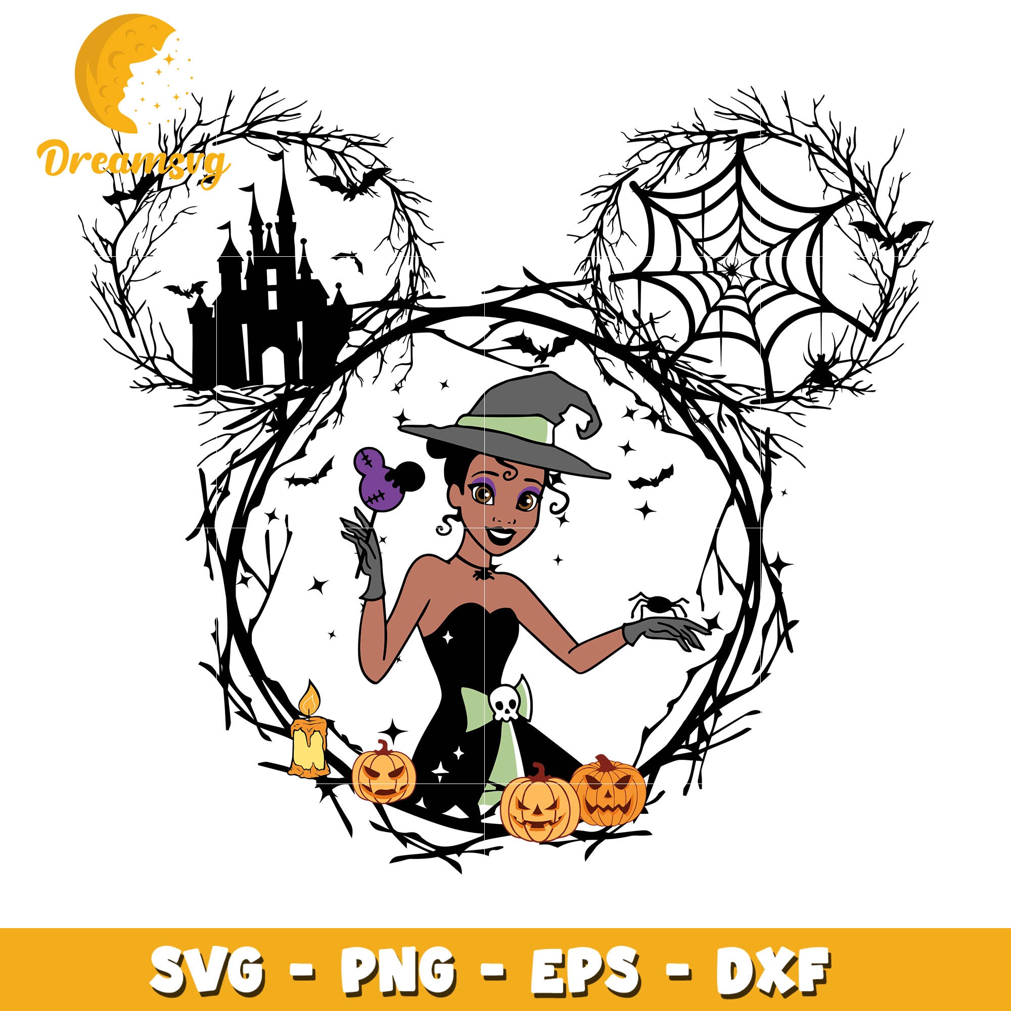 Tiana Princess Halloween Svg – DreamSVG Store