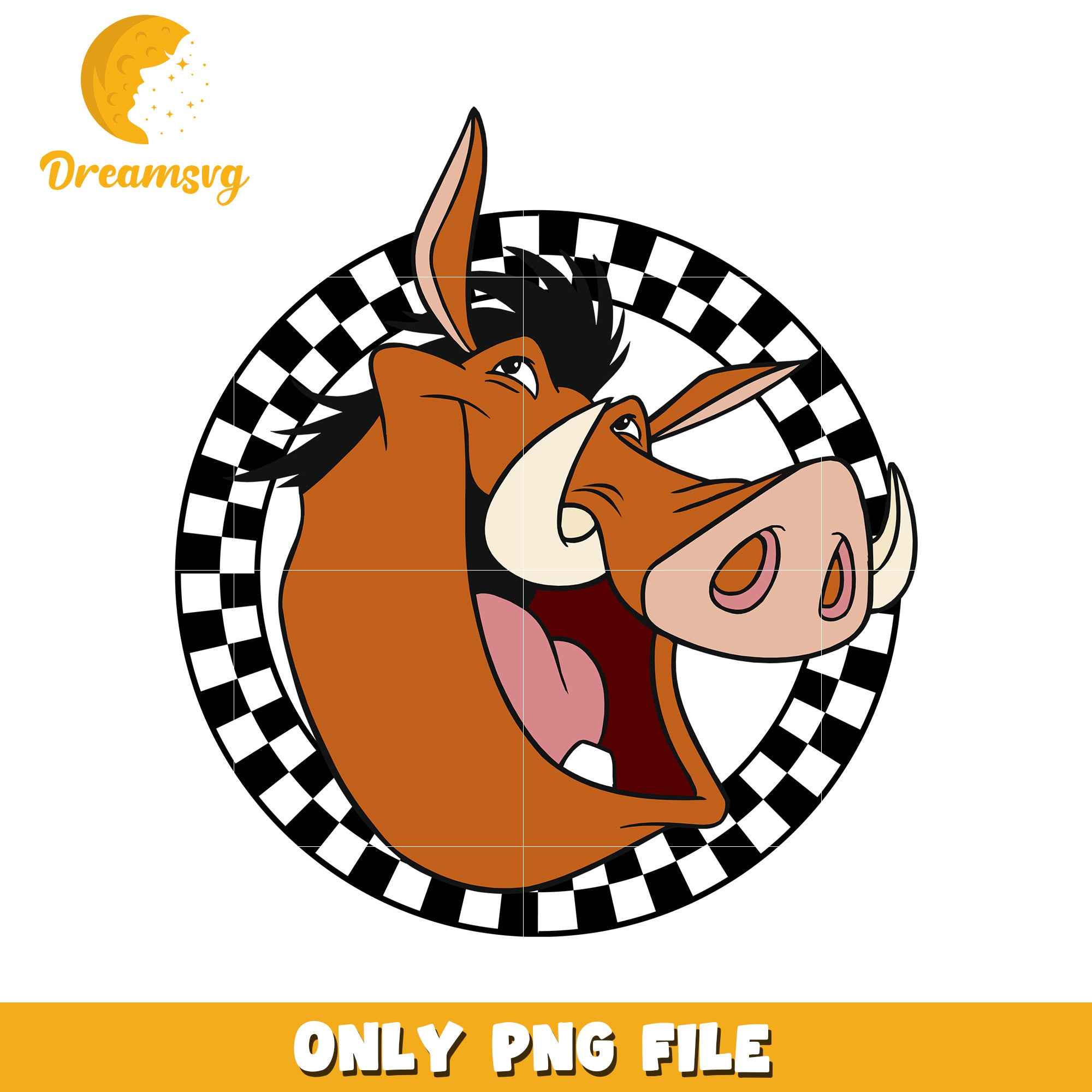 Pumbaa head design png, lion king pumbaa png, pumbaa face design png ...
