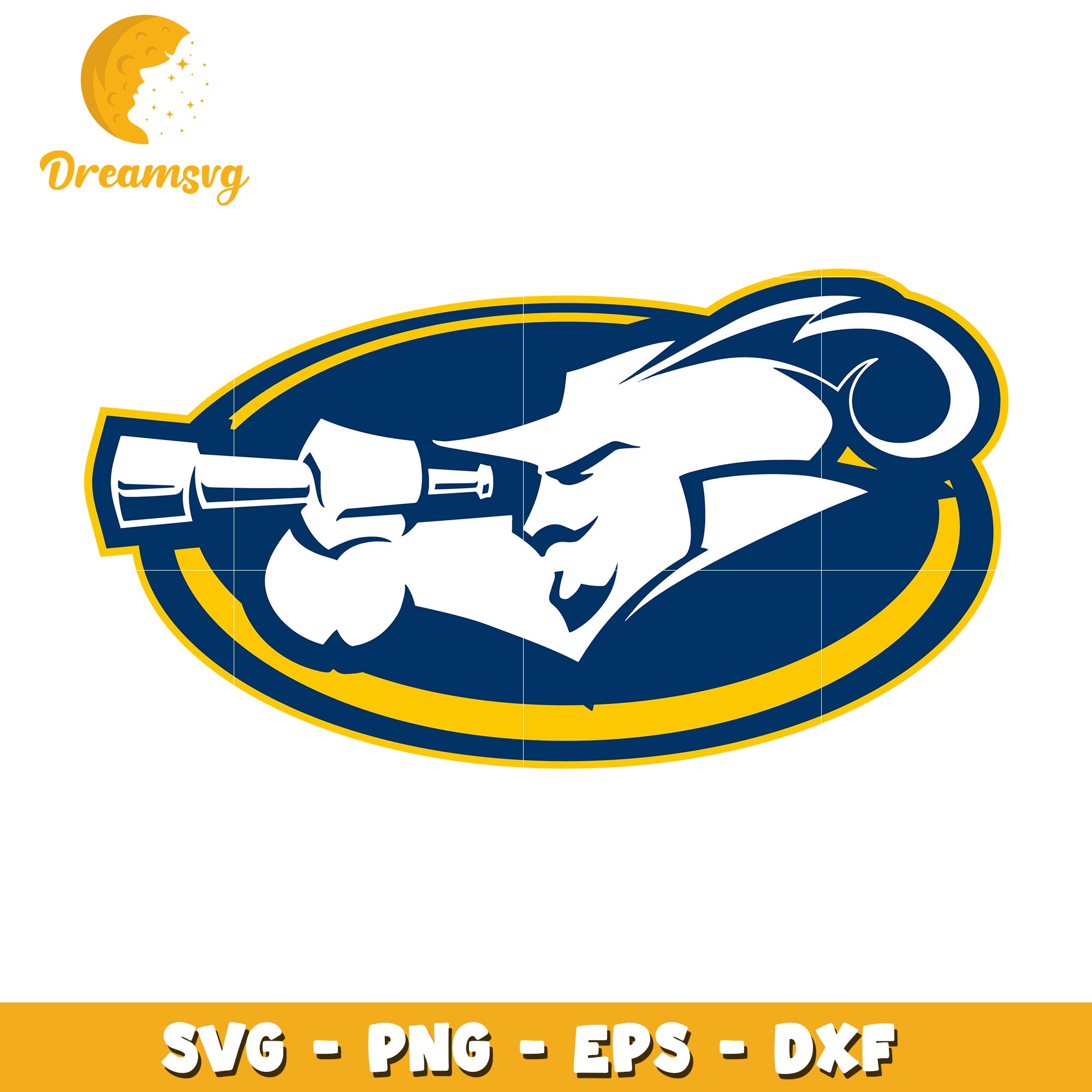 Ram Mascot SVG PNG EPS DXF Cut File – DreamSVG Store