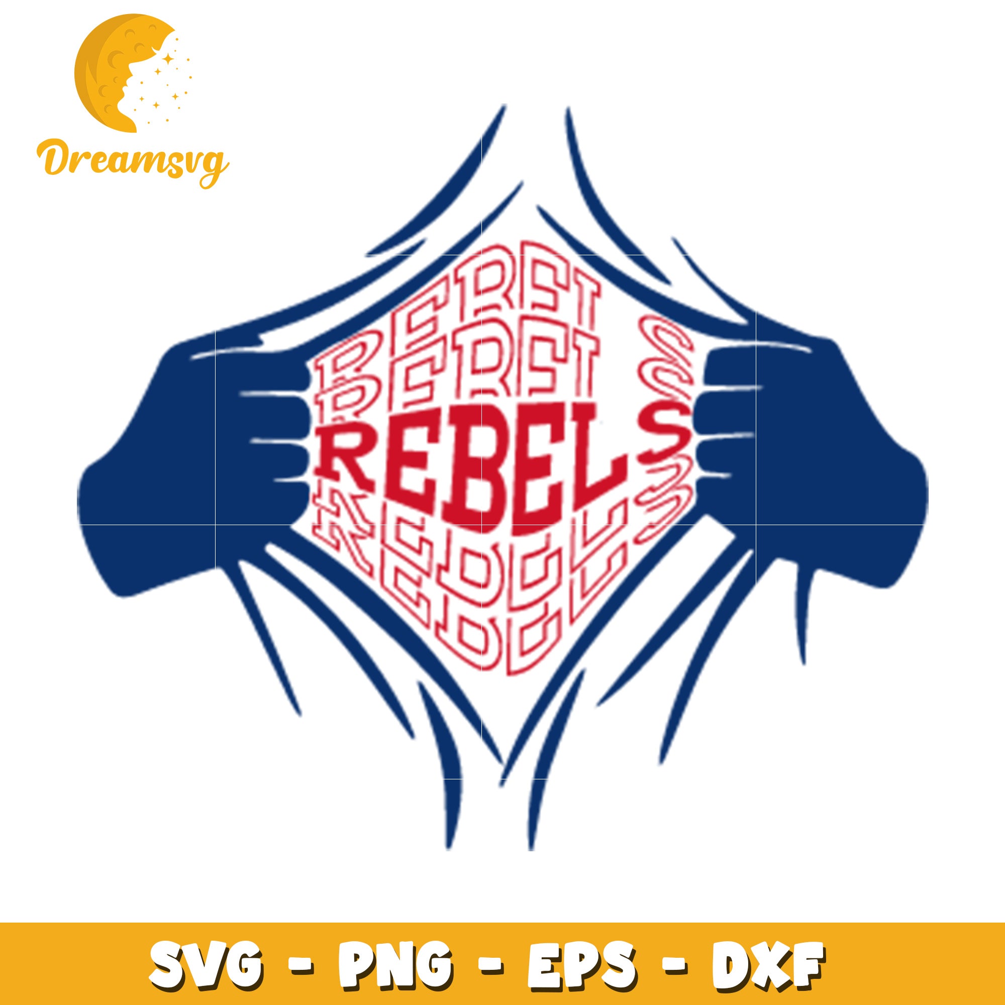 Rebel SVG Cut File PNG EPS DXF – DreamSVG Store