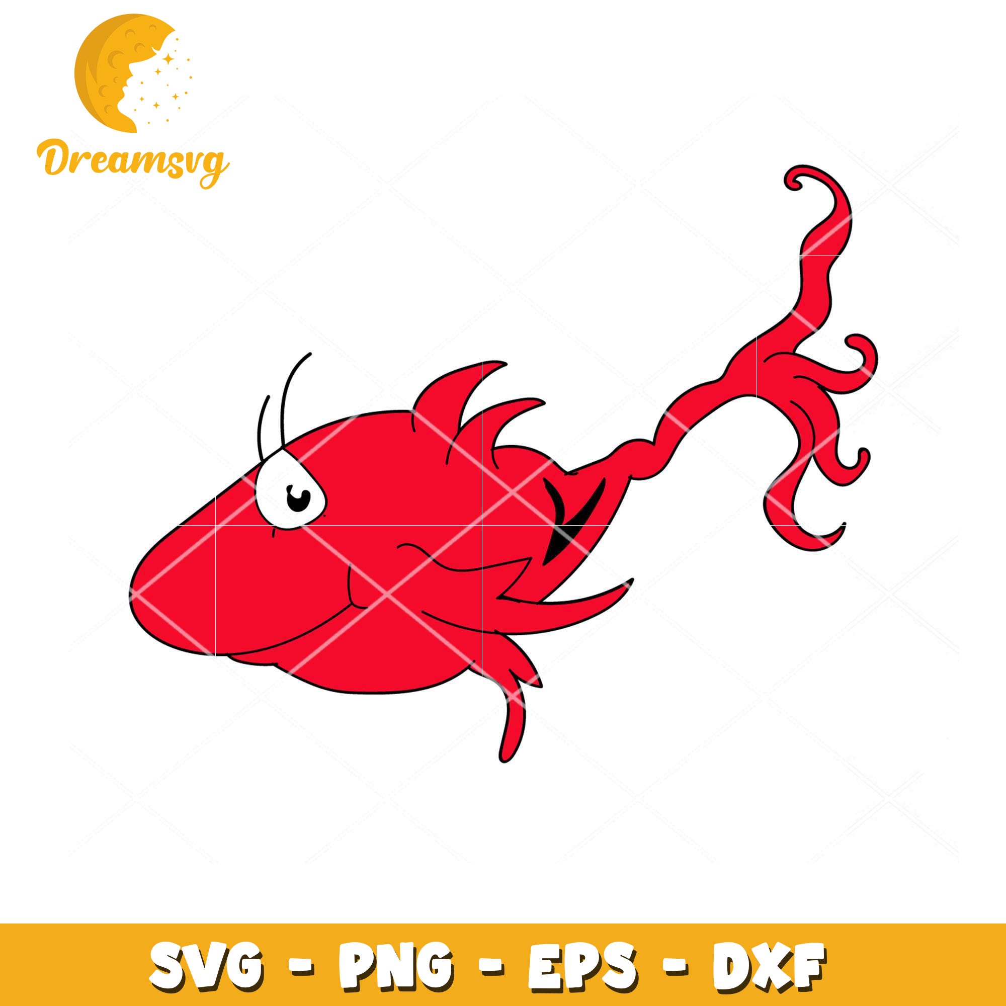 Red Fish SVG Cut File Instant Download – DreamSVG Store