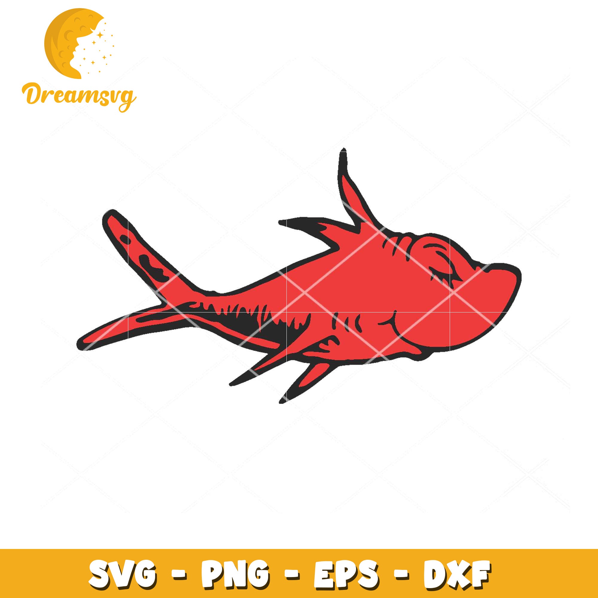 Red Fish SVG Cut File – DreamSVG Store