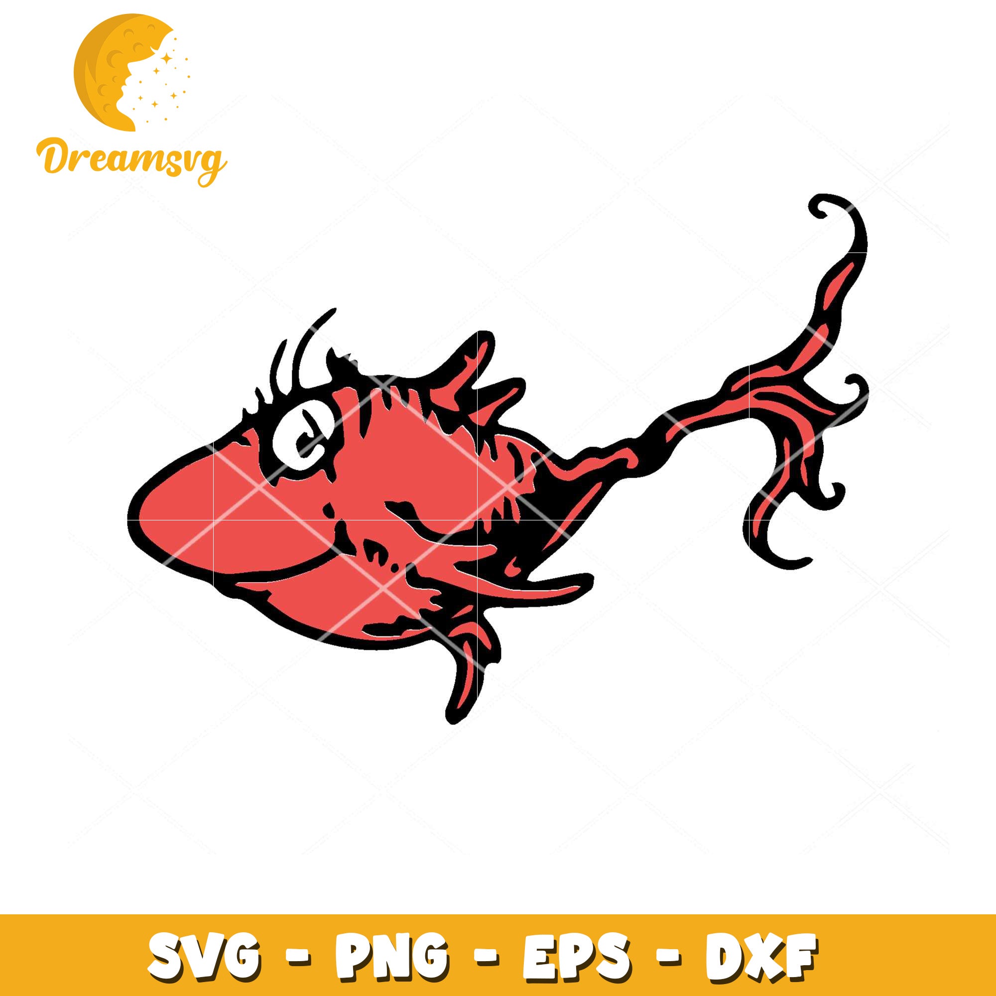 Red Fish SVG Instant Download – DreamSVG Store