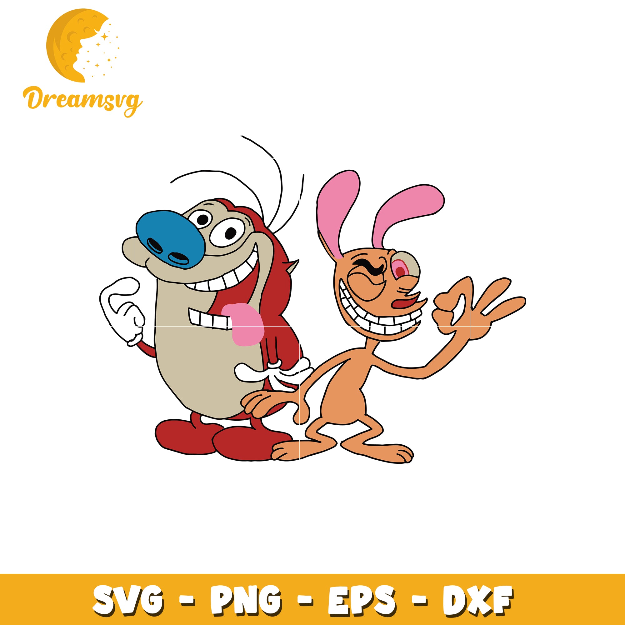 Ren & Stimpy SVG PNG EPS DXF – DreamSVG Store