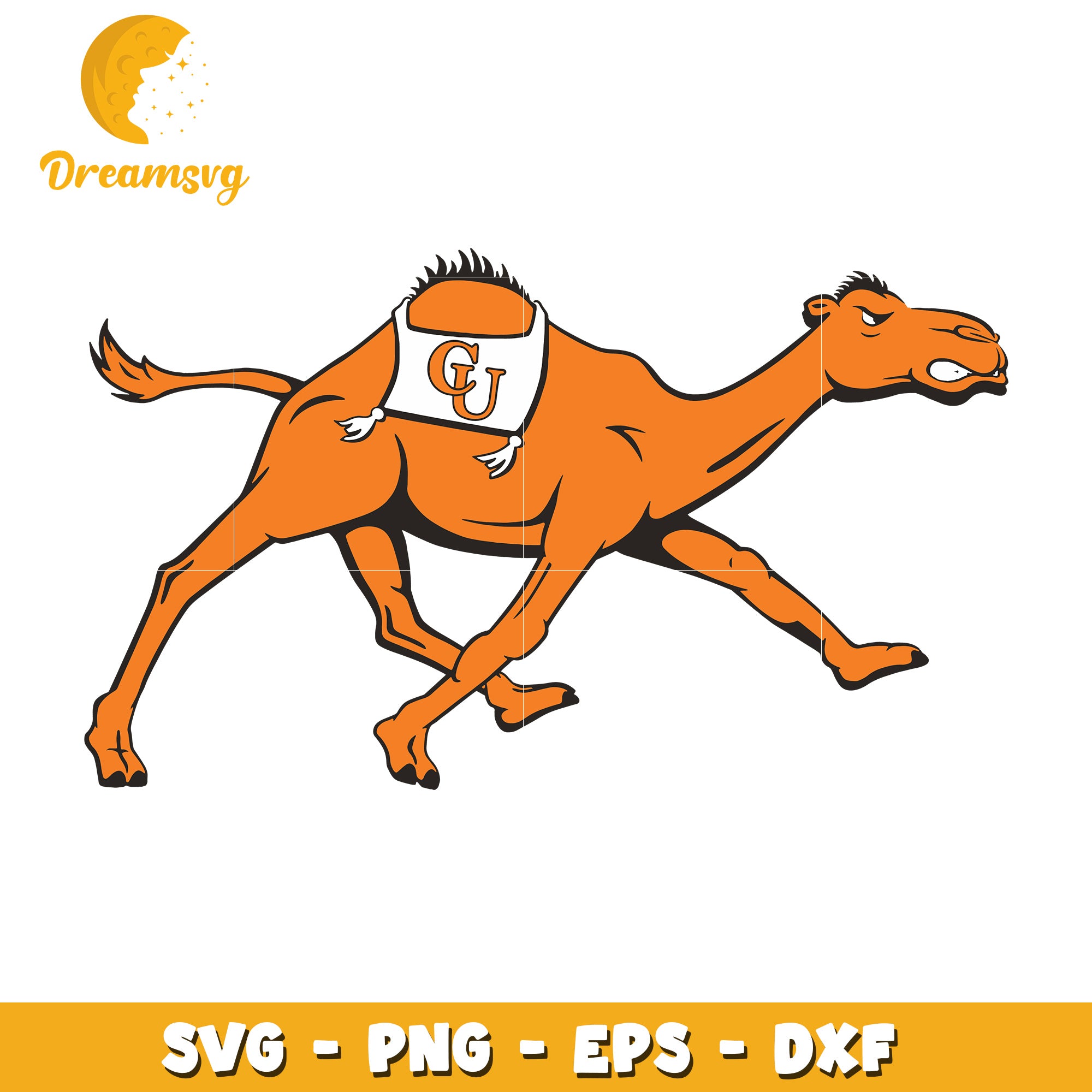 Running Camel SVG PNG EPS DXF Cut File – DreamSVG Store