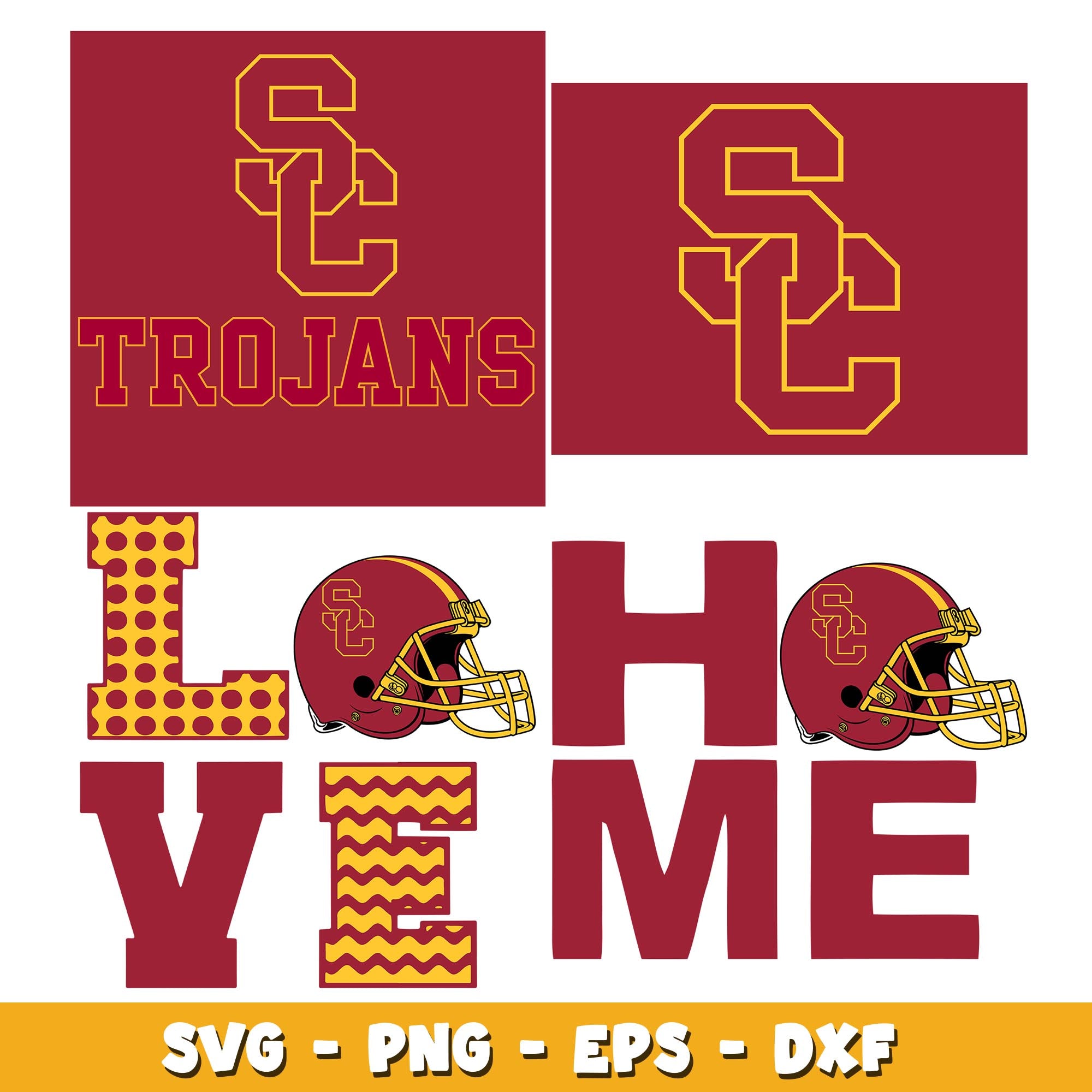 USC Trojans logo Bundle svg, USC Trojans logo svg, ncaa svg – DreamSVG ...