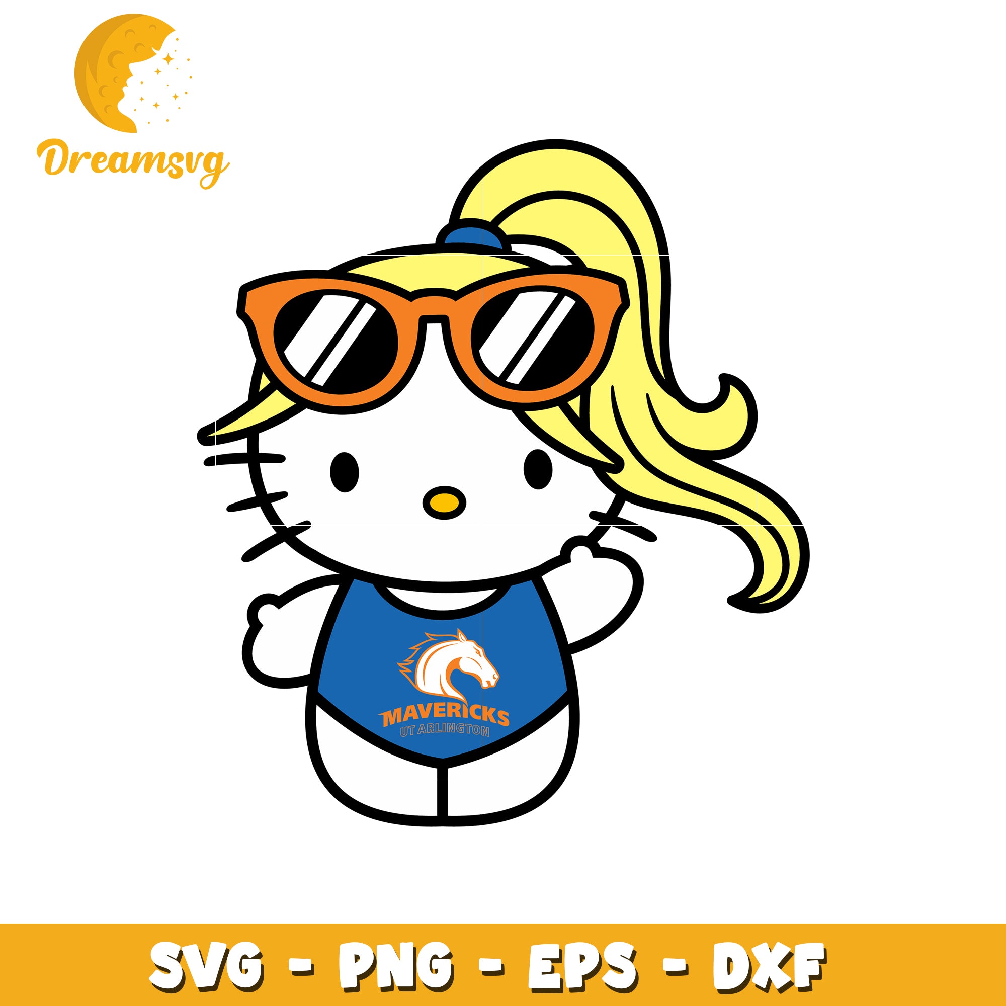SVG Hello Kitty Mavericks Design – DreamSVG Store
