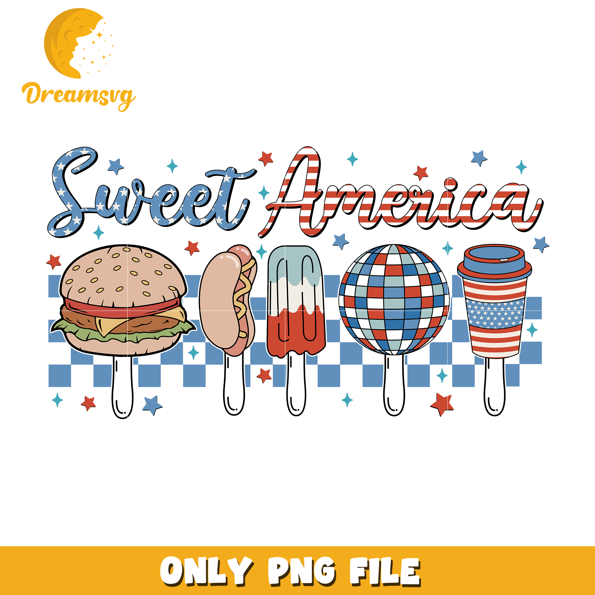 Sweet america 4th Of July png – DreamSVG Store