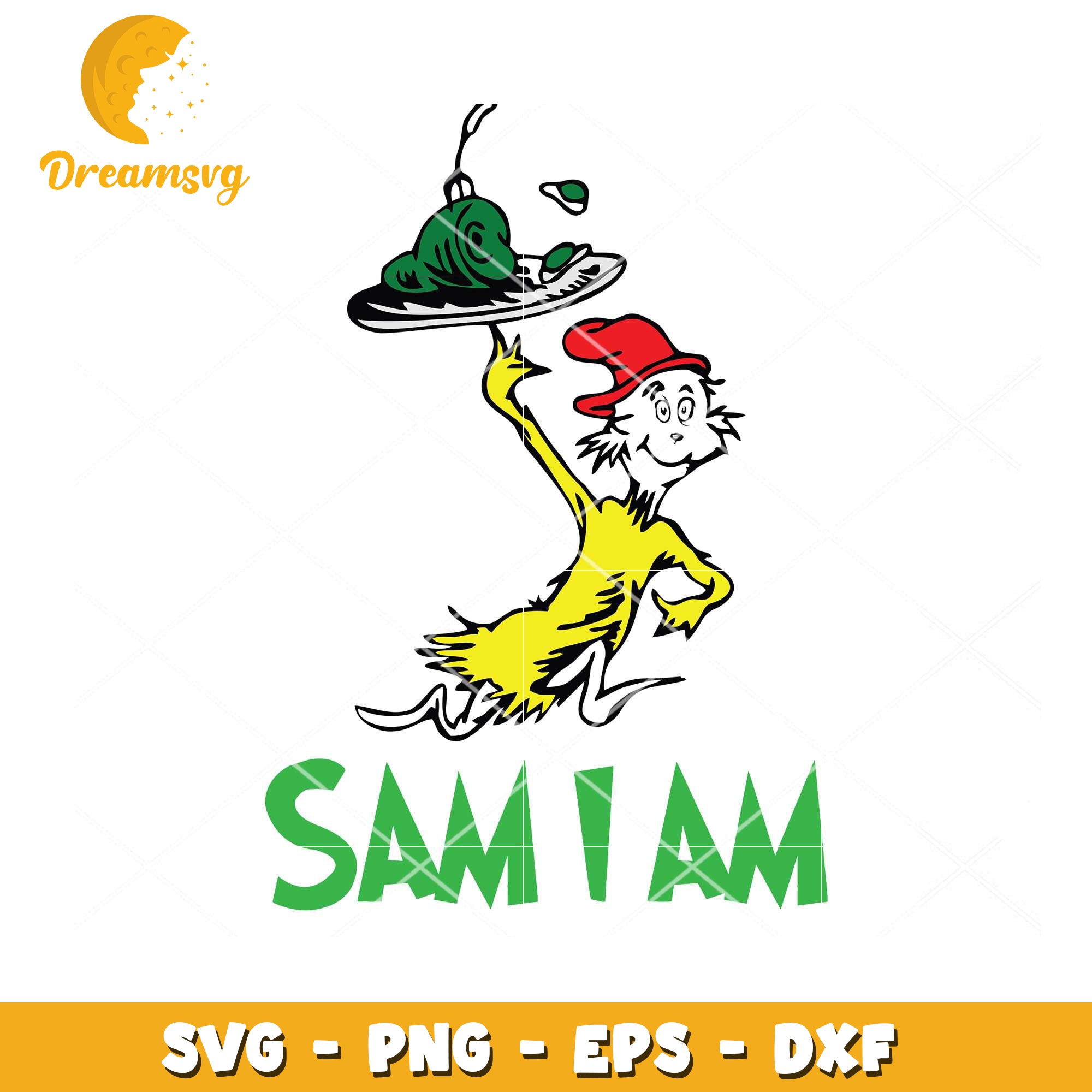 Sam I Am SVG Cut File Instant Download – DreamSVG Store