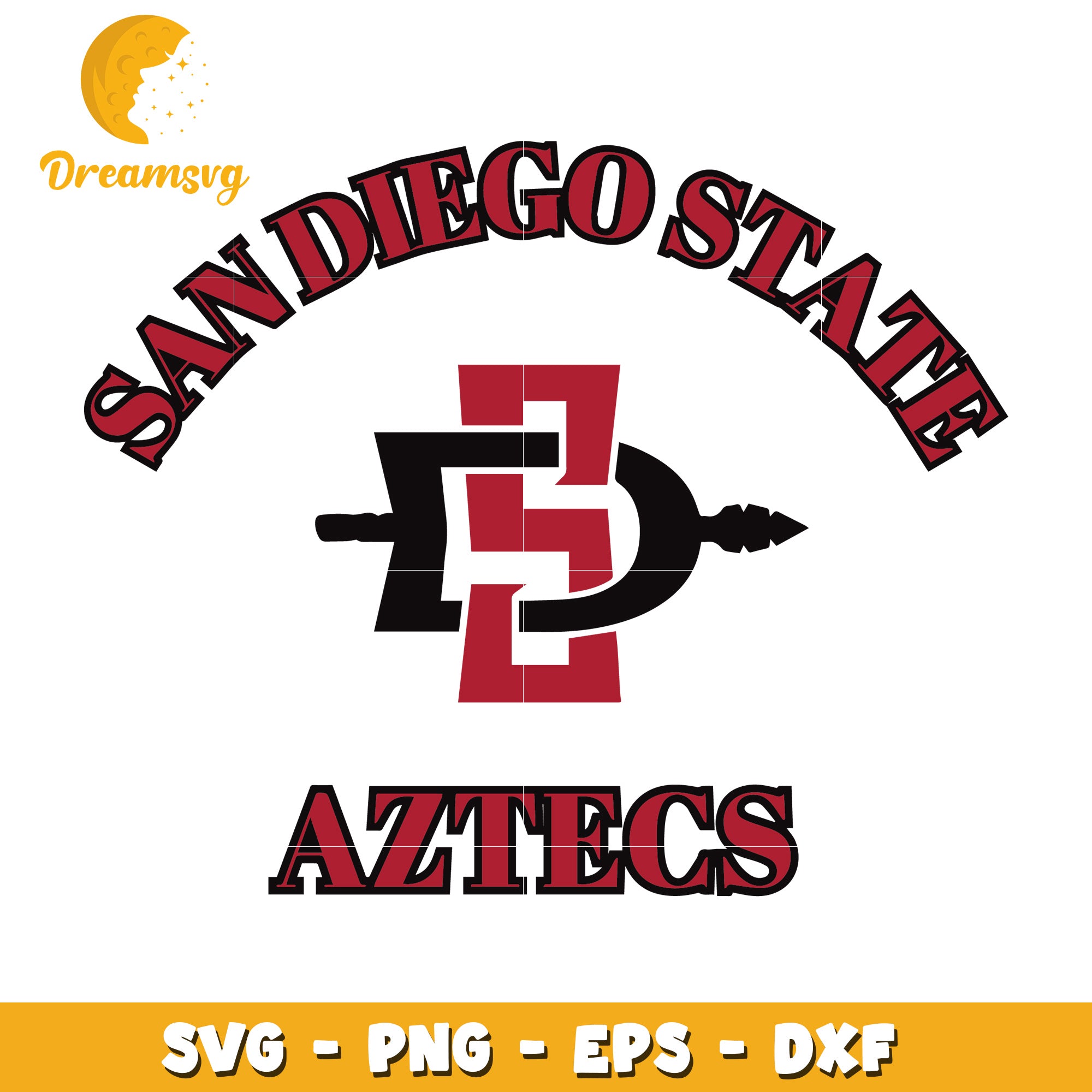 San Diego State Aztecs SVG Cut File – DreamSVG Store