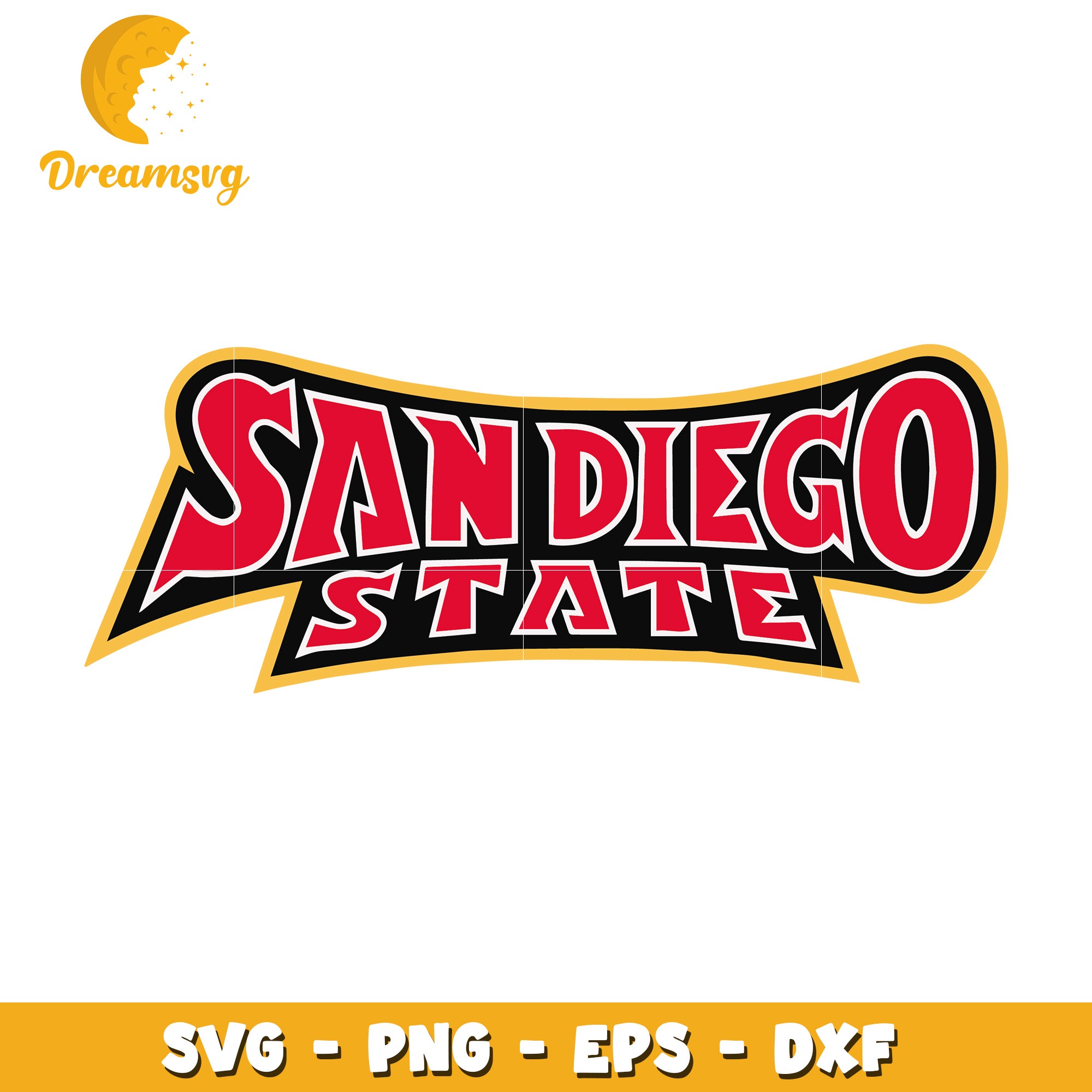 San Diego State University Logo SVG File for Craft Projects – DreamSVG ...