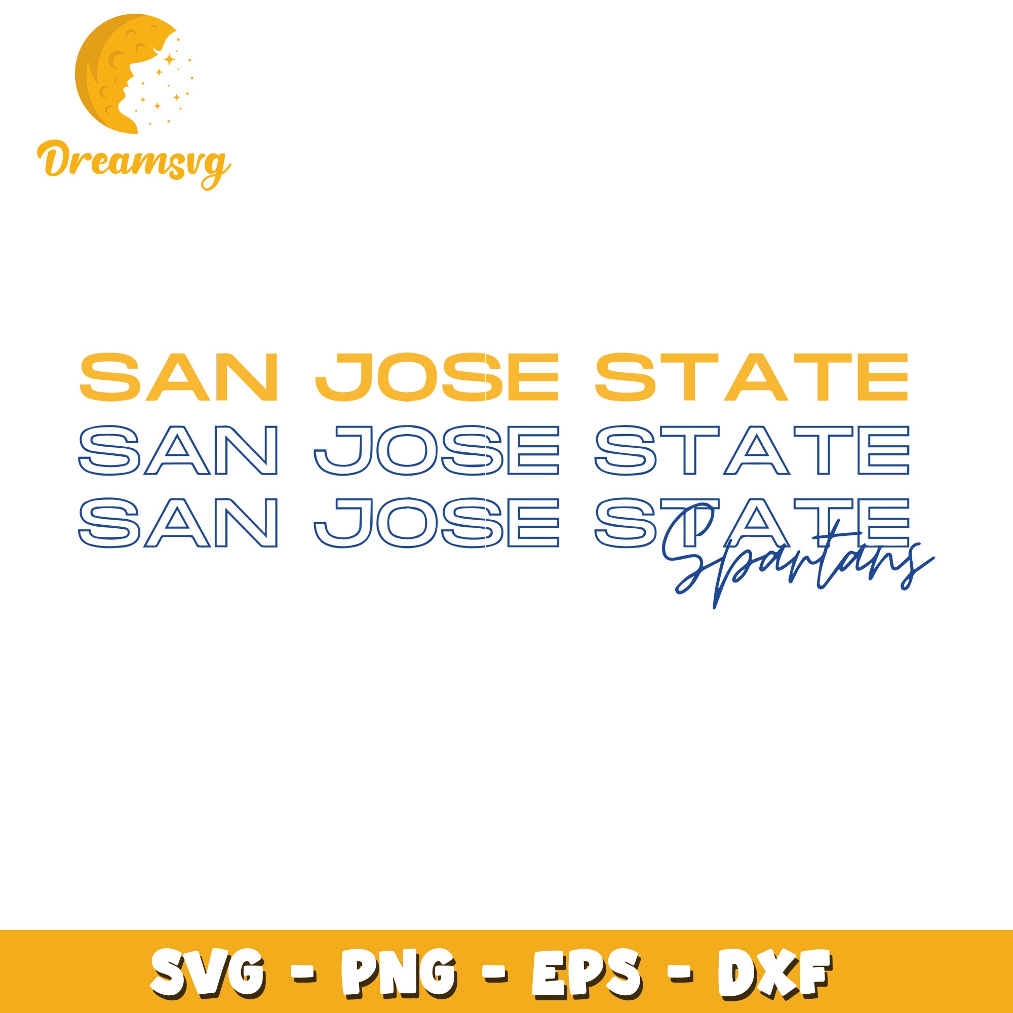 San Jose State Spartans SVG Multi Format Design for Crafts – DreamSVG Store