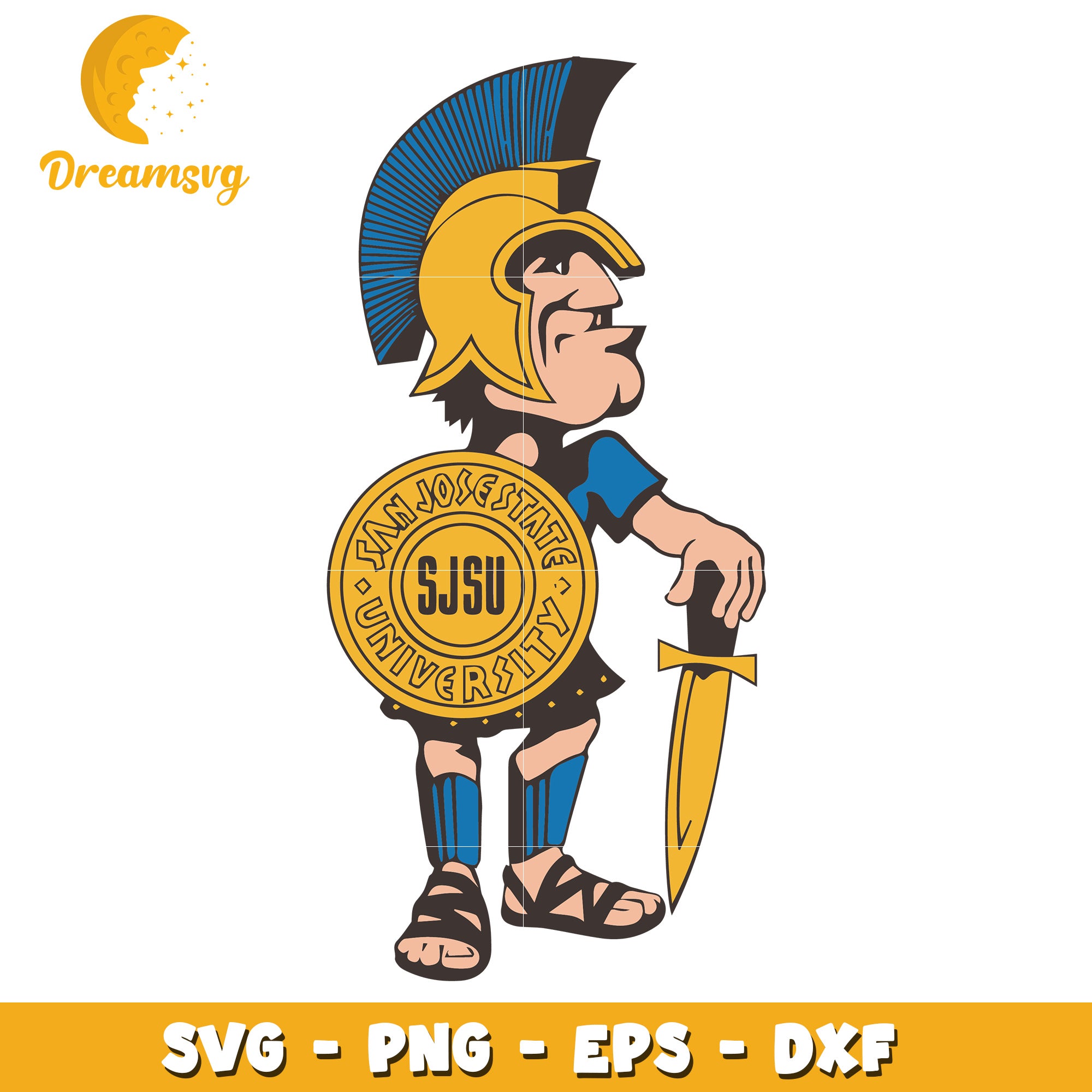 San Jose State University Mascot SVG Graphic for Crafts Use – DreamSVG ...