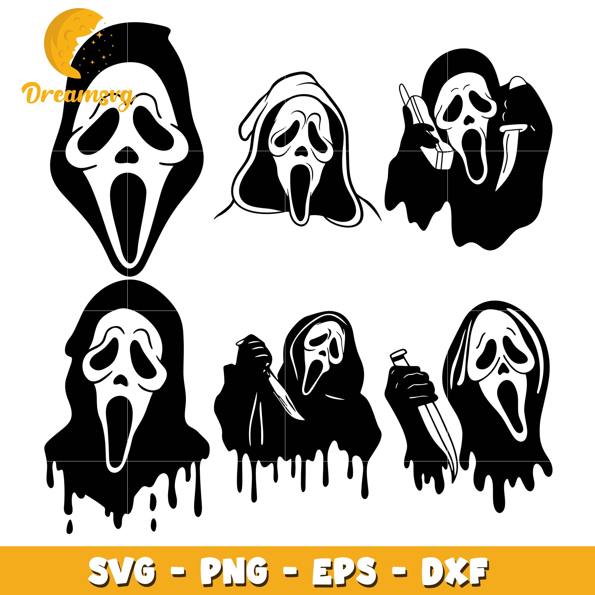 Scream Ghost face bundle svg, scream movies svg, Scream Ghost svg ...
