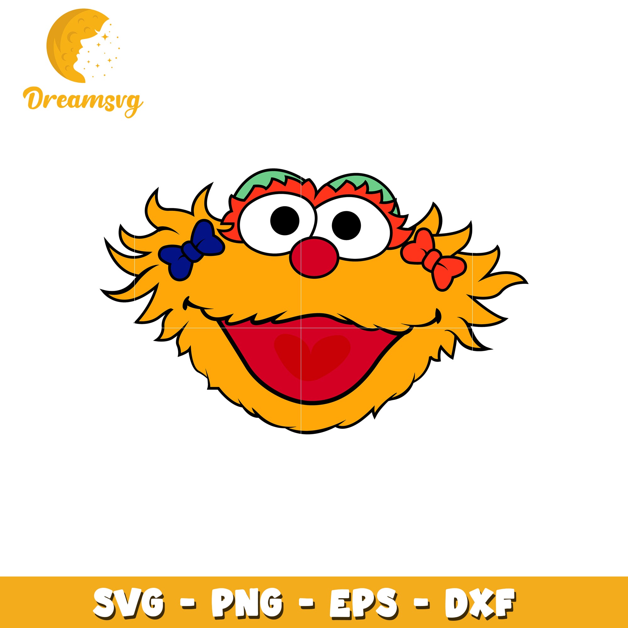 Sesame Street Zoe SVG PNG EPS DXF – DreamSVG Store