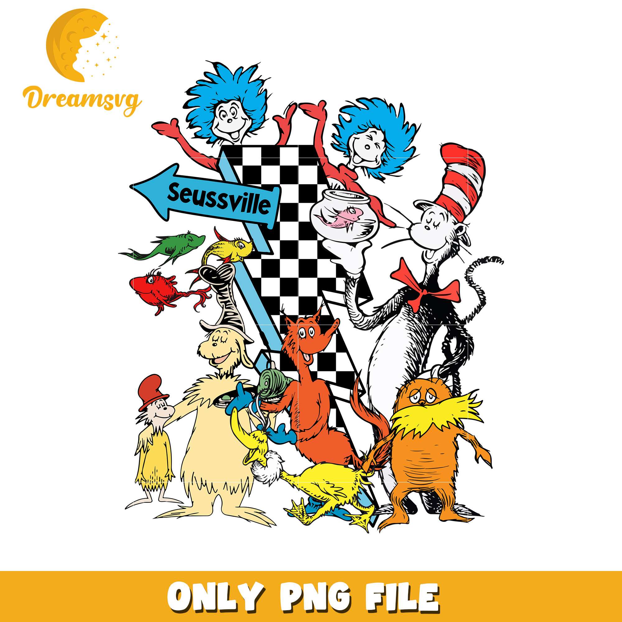 Seussville Characters Fun PNG File for Creative Projects – DreamSVG Store