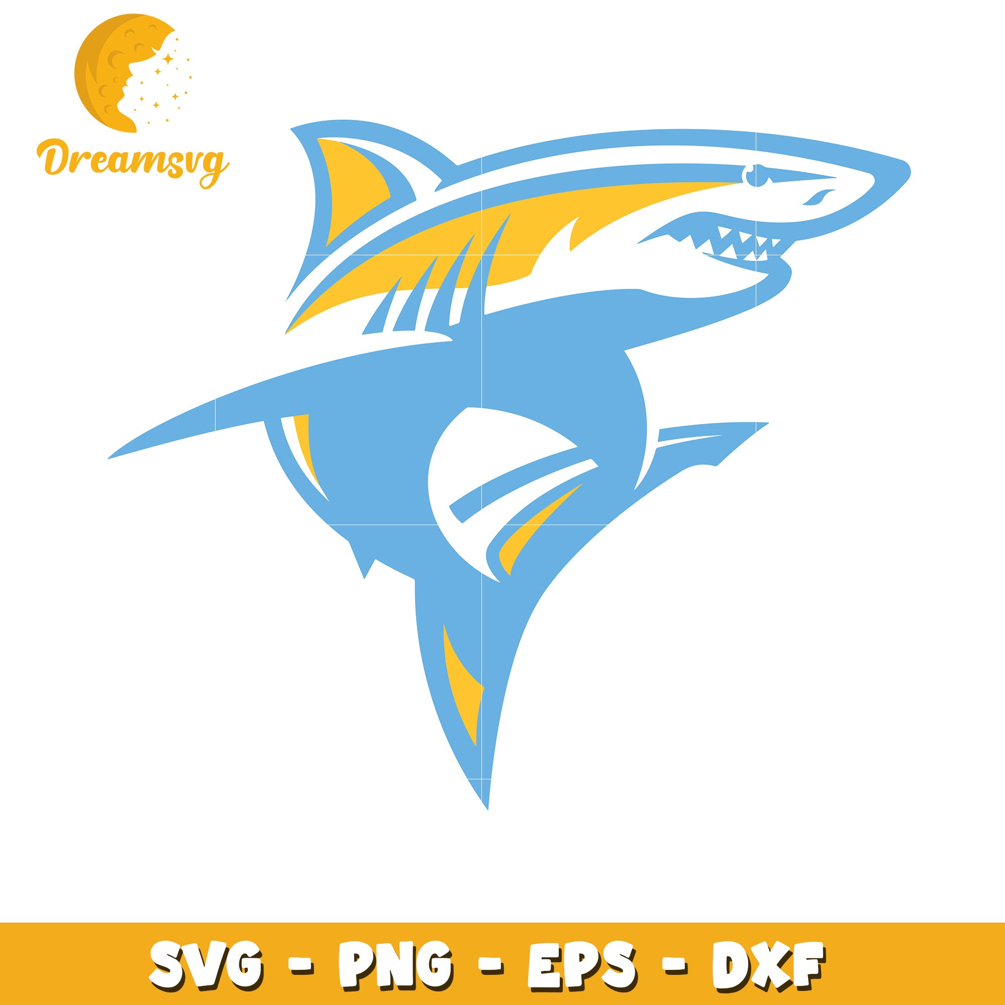 Shark SVG PNG EPS DXF Cut File – DreamSVG Store