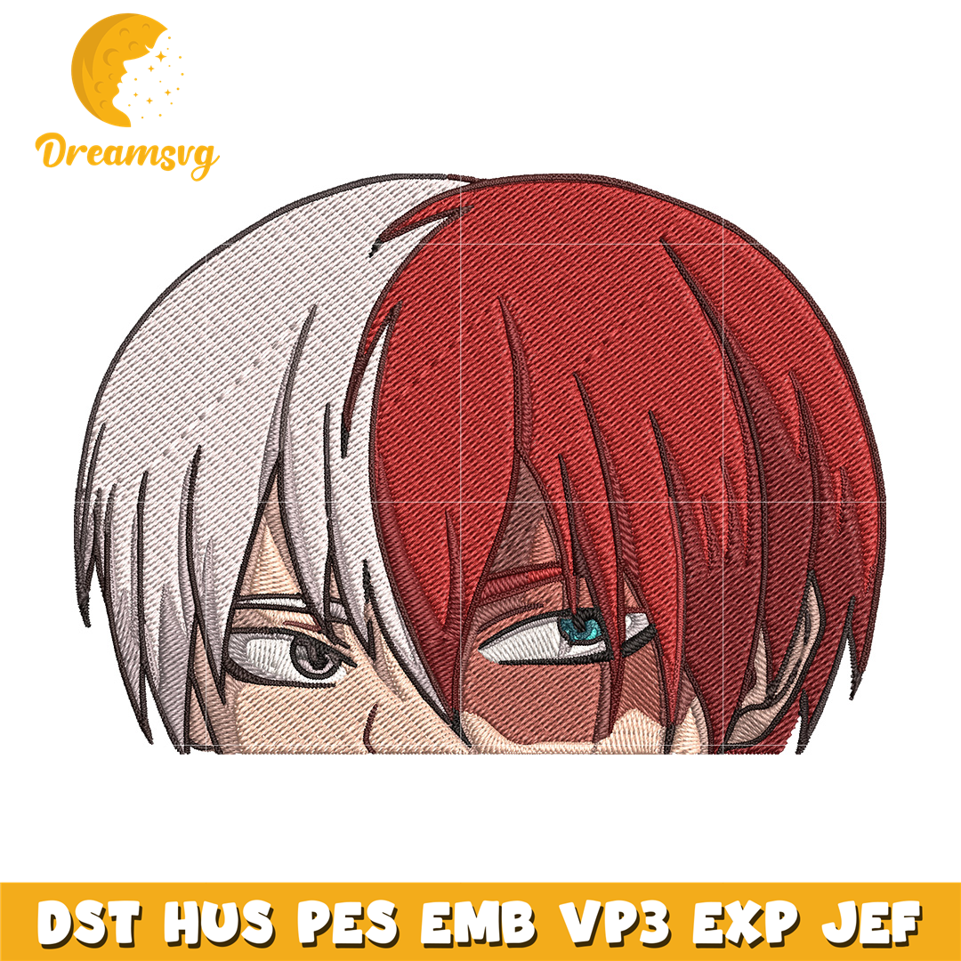 Shouto Peeker Embroidery Design