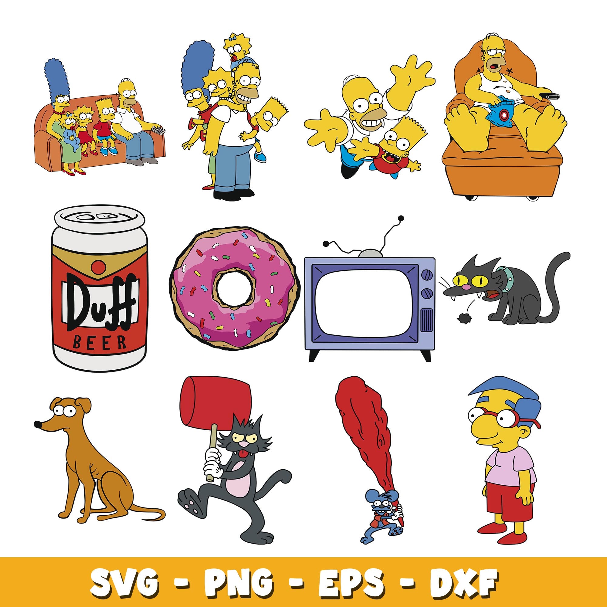 Simpsons mega svg, The Simpsons bundle svg, cartoon svg – DreamSVG Store