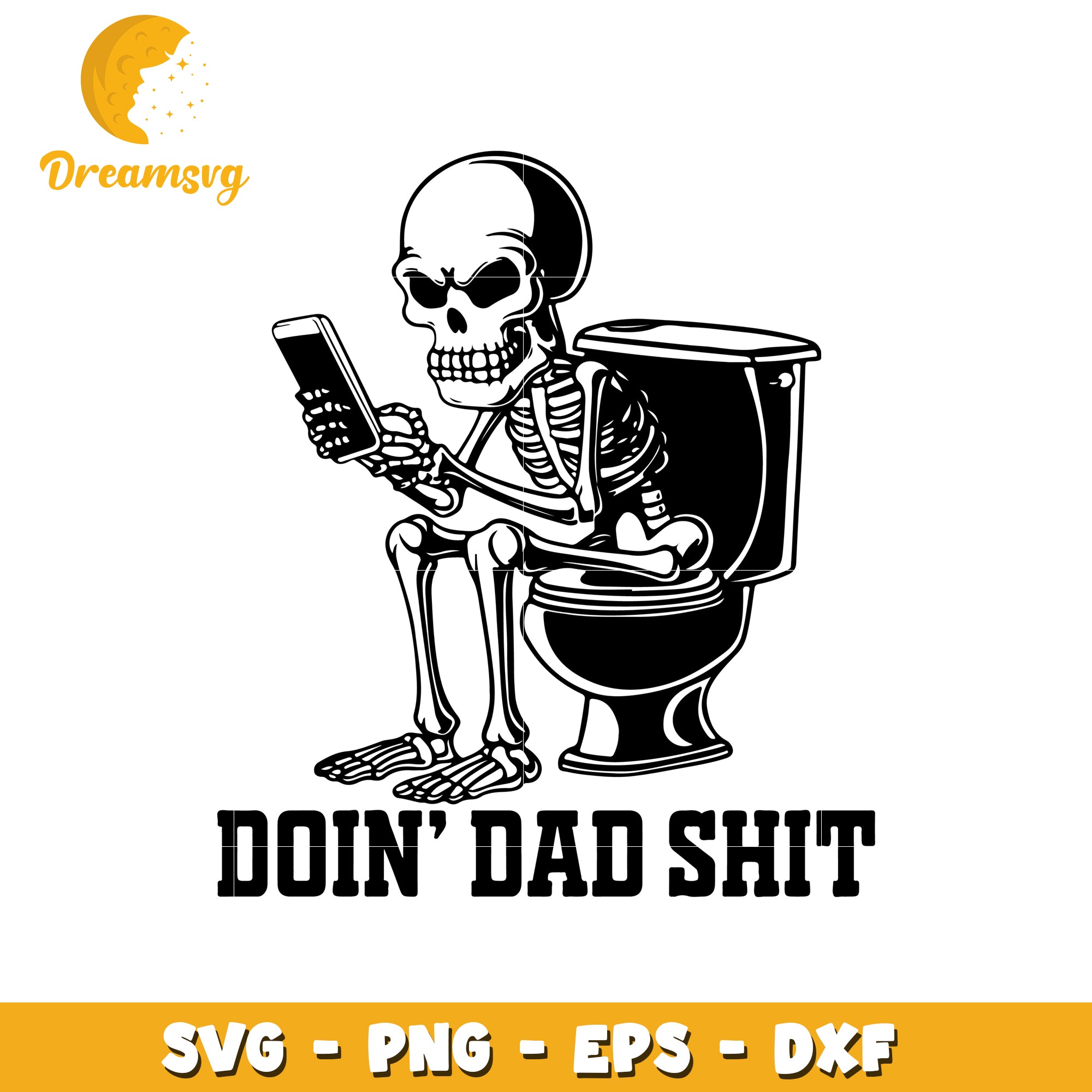 Skeketon doin dad shit svg, human skeleton svg, funny svg – DreamSVG Store