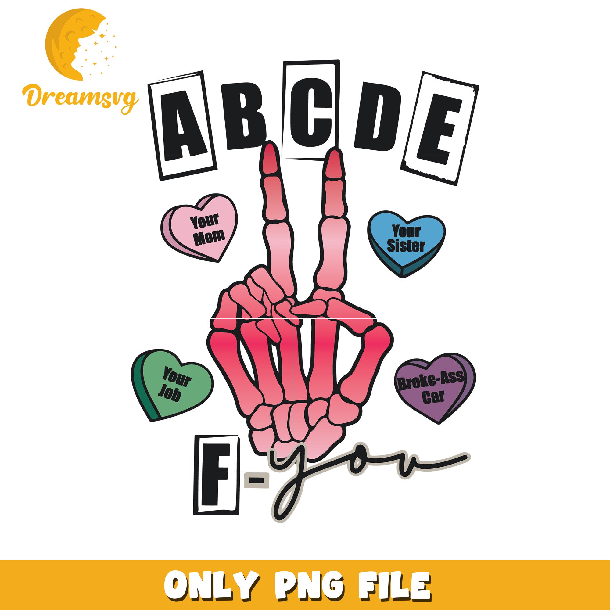 Skeleton Hand Peace Sign PNG – DreamSVG Store