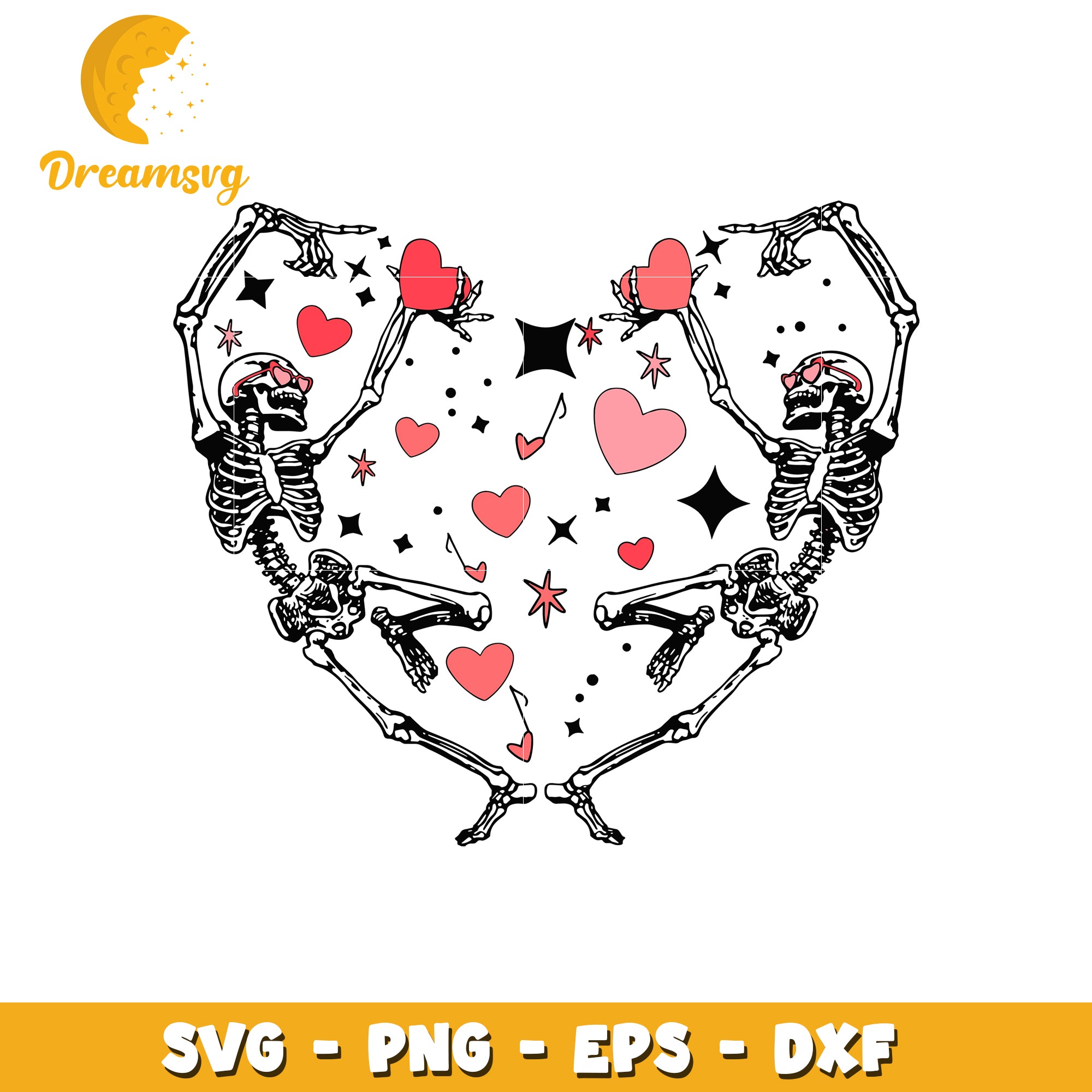 Skeleton heart shape svg, human skeleton svg, heart svg – DreamSVG Store