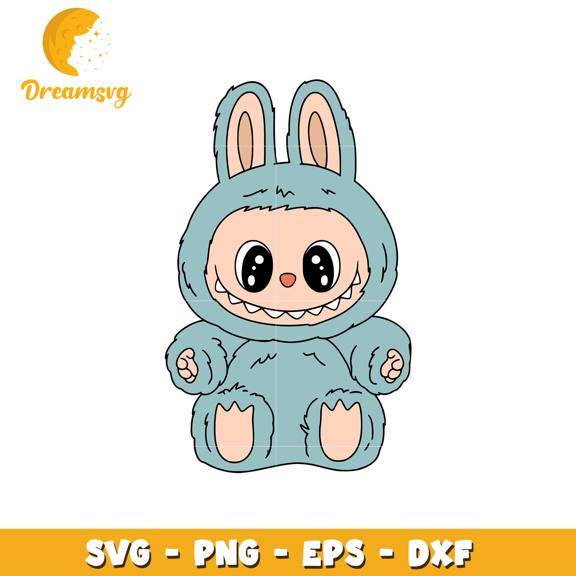 Sky blue characters svg, labubu keychain svg, labubu cartoon svg ...