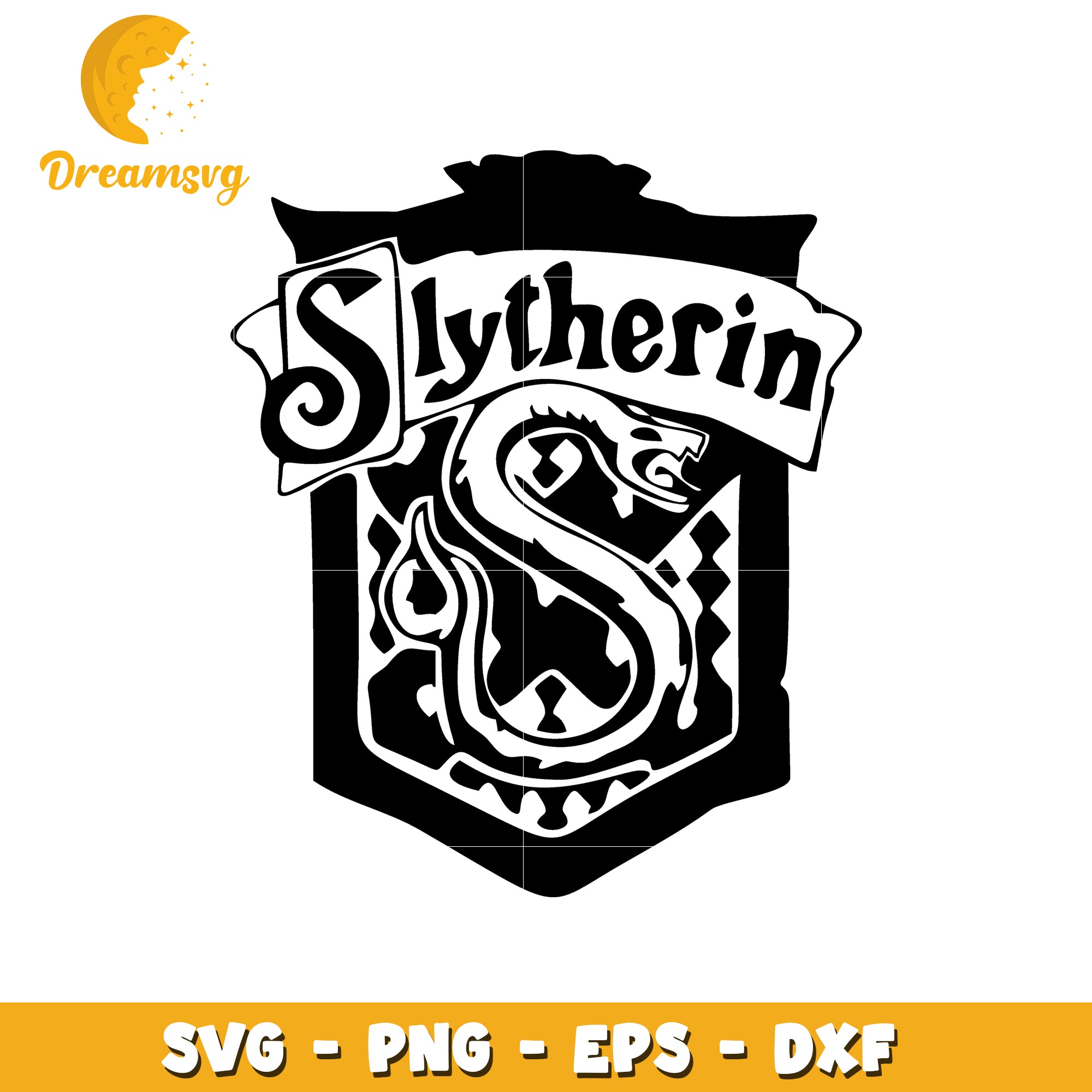 Slytherin Crest SVG Cut File – DreamSVG Store