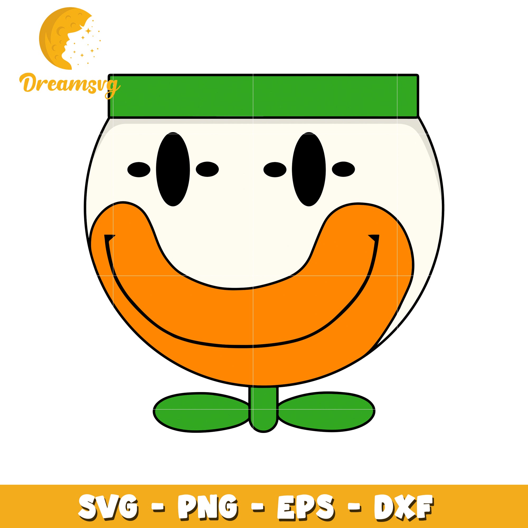 Smiling Flower SVG PNG EPS DXF Cut File – DreamSVG Store