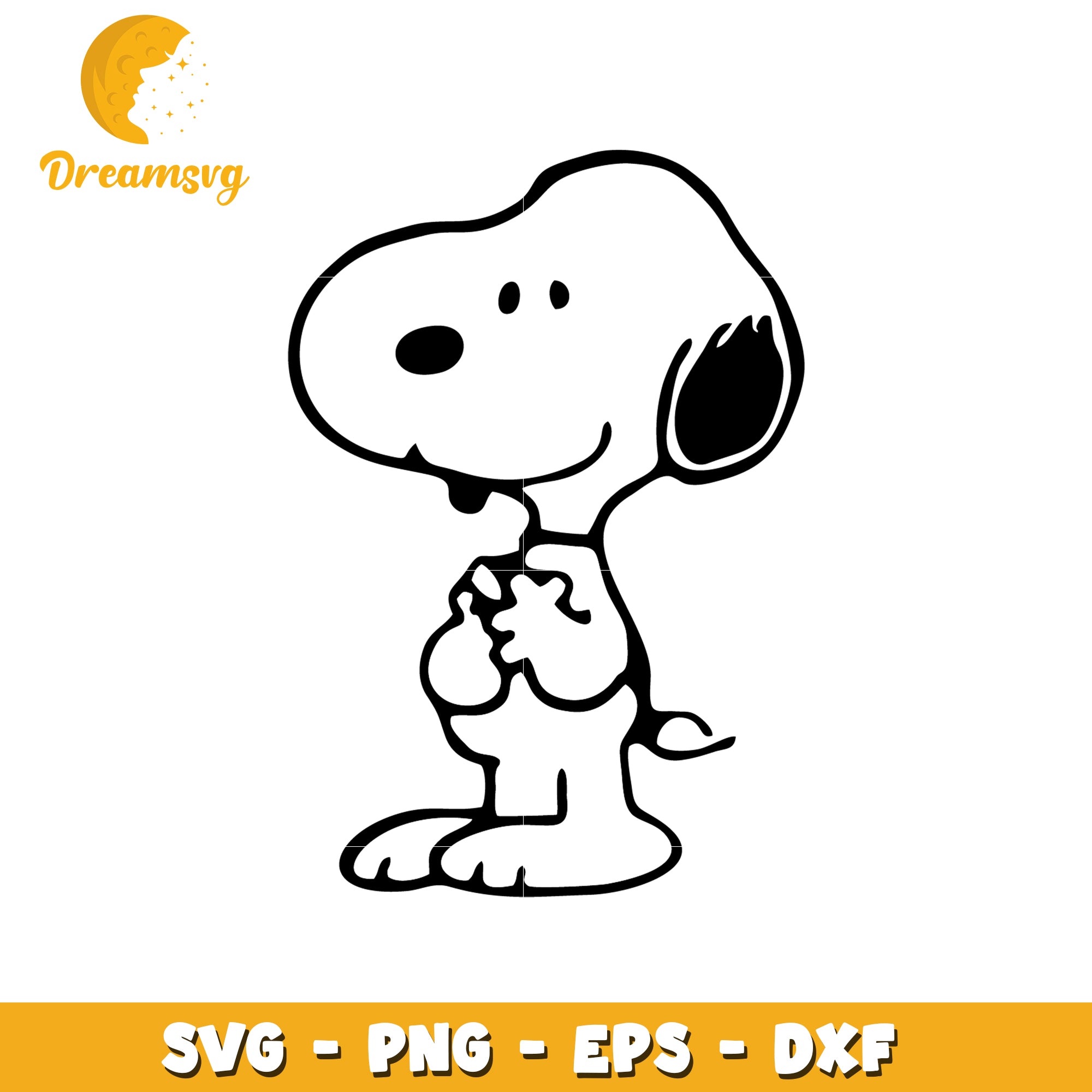 Snoopy Cartoon Dog SVG Design for Creative Projects – DreamSVG Store