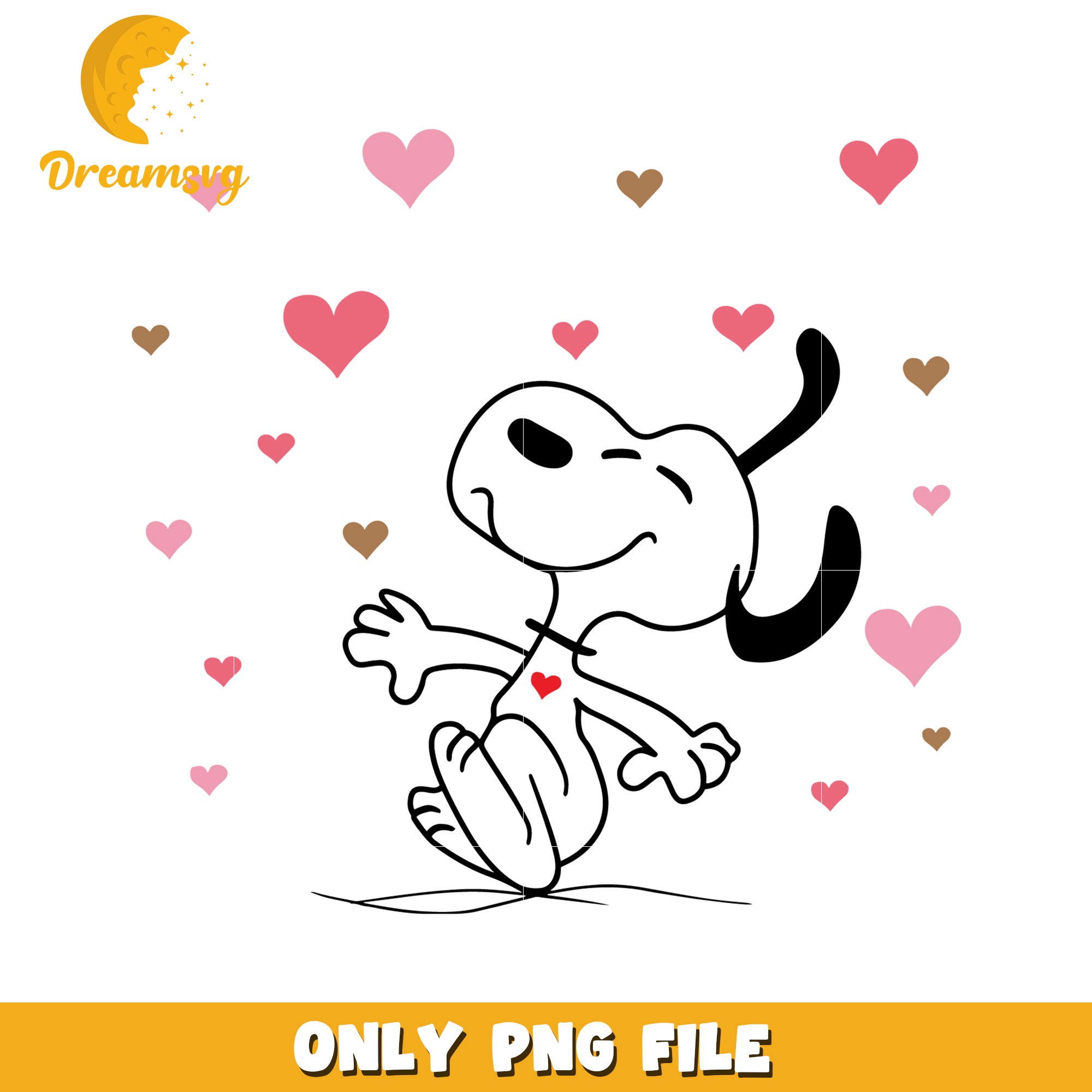 Snoopy Love PNG Valentines Day – DreamSVG Store