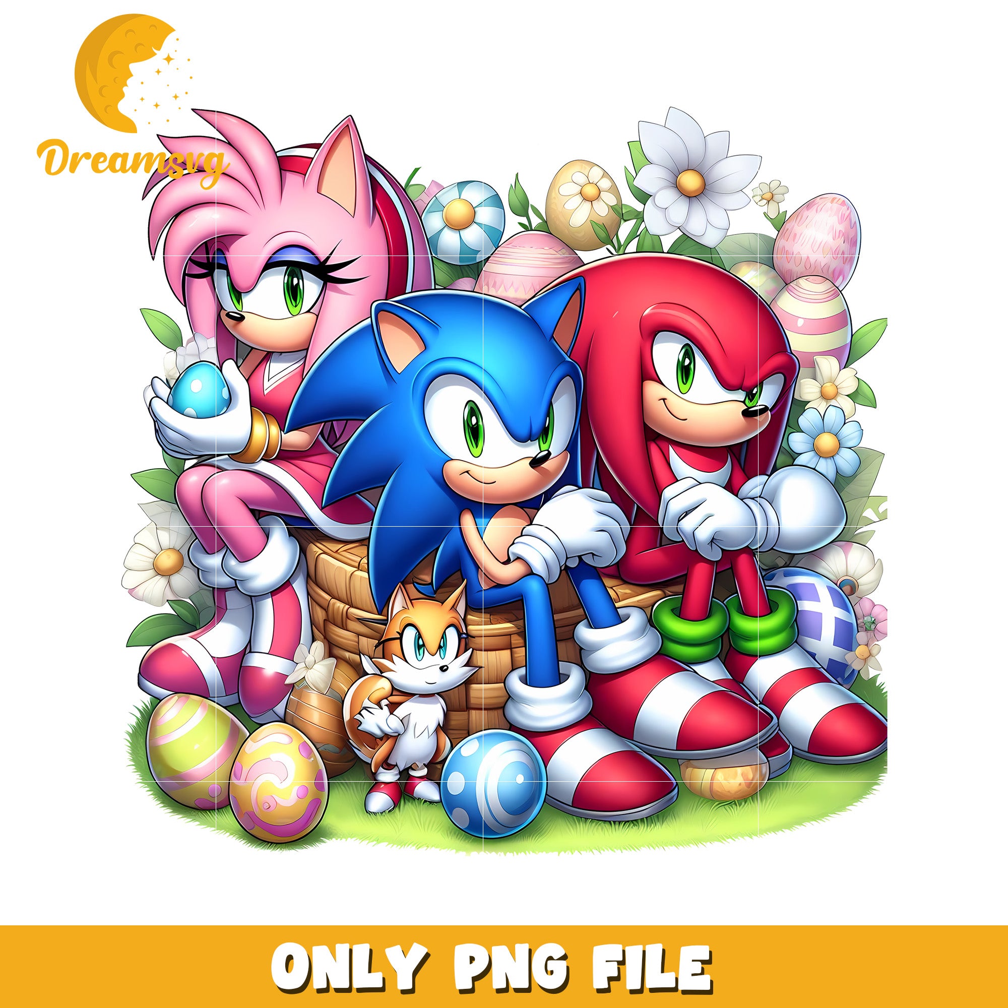 Sonic and friends easter day png, easter day png, cartoon png ...