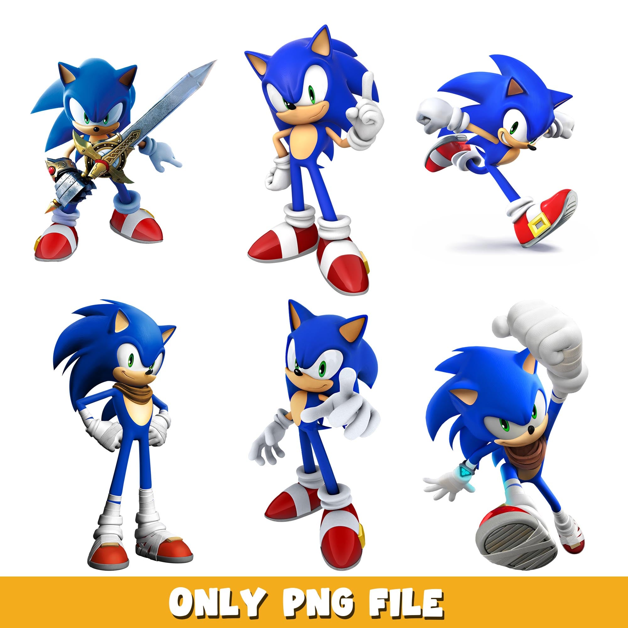 Sonic the Hedgehog png, Sonic bundle png, cartoon png – DreamSVG Store