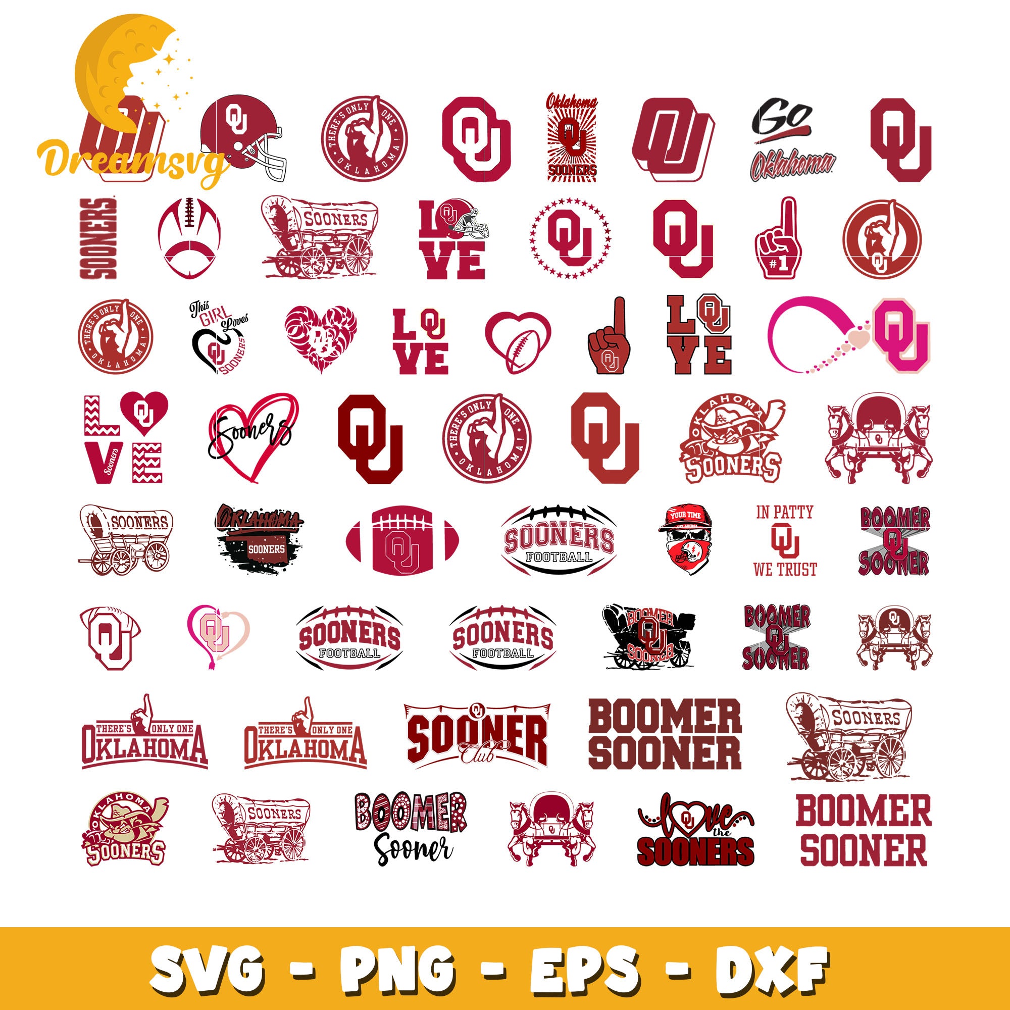 Sooners logo design bundle svg, oklahoma sooners svg, ncaa logo svg ...