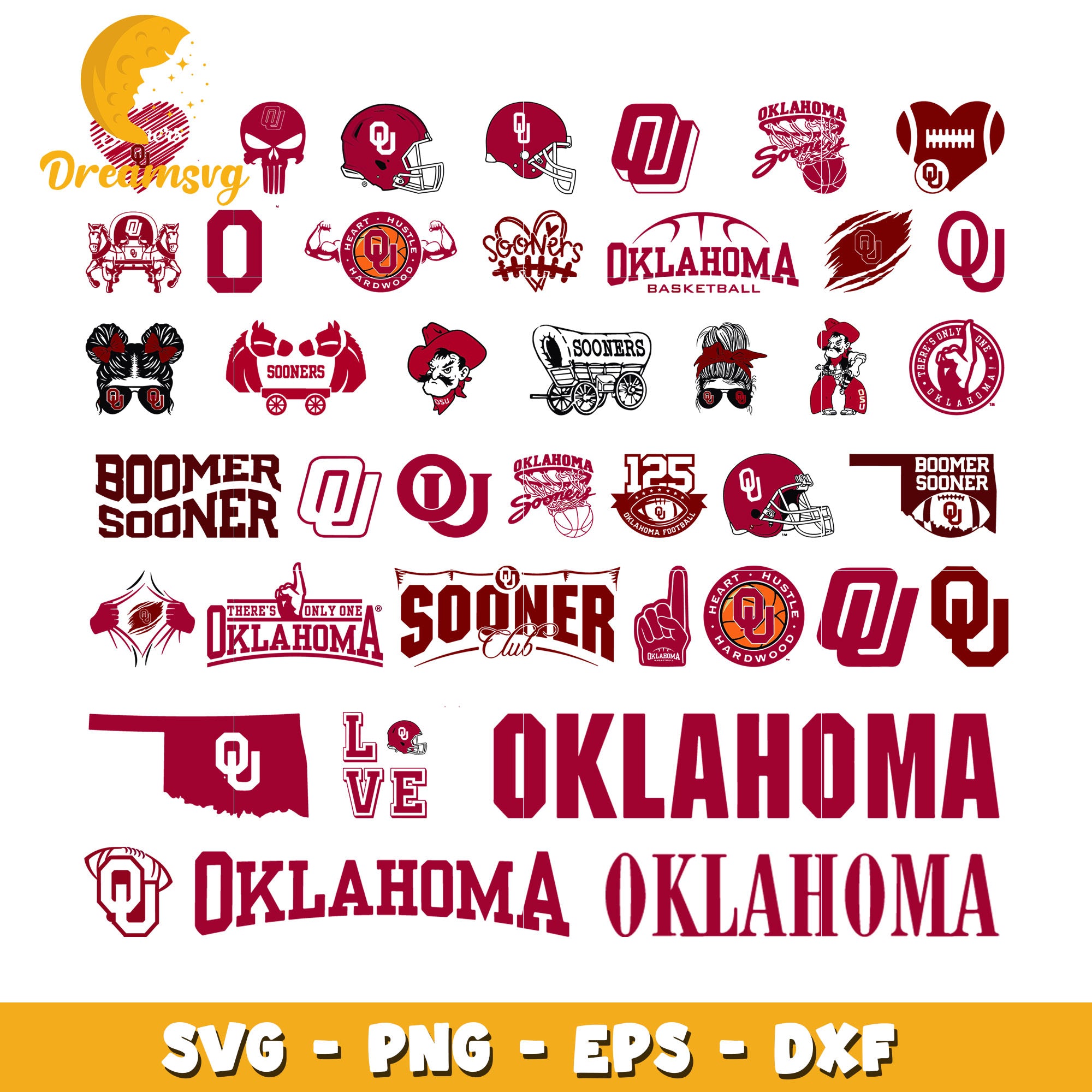 Oklahoma Sooners logo bundle svg, oklahoma sooners svg – DreamSVG Store